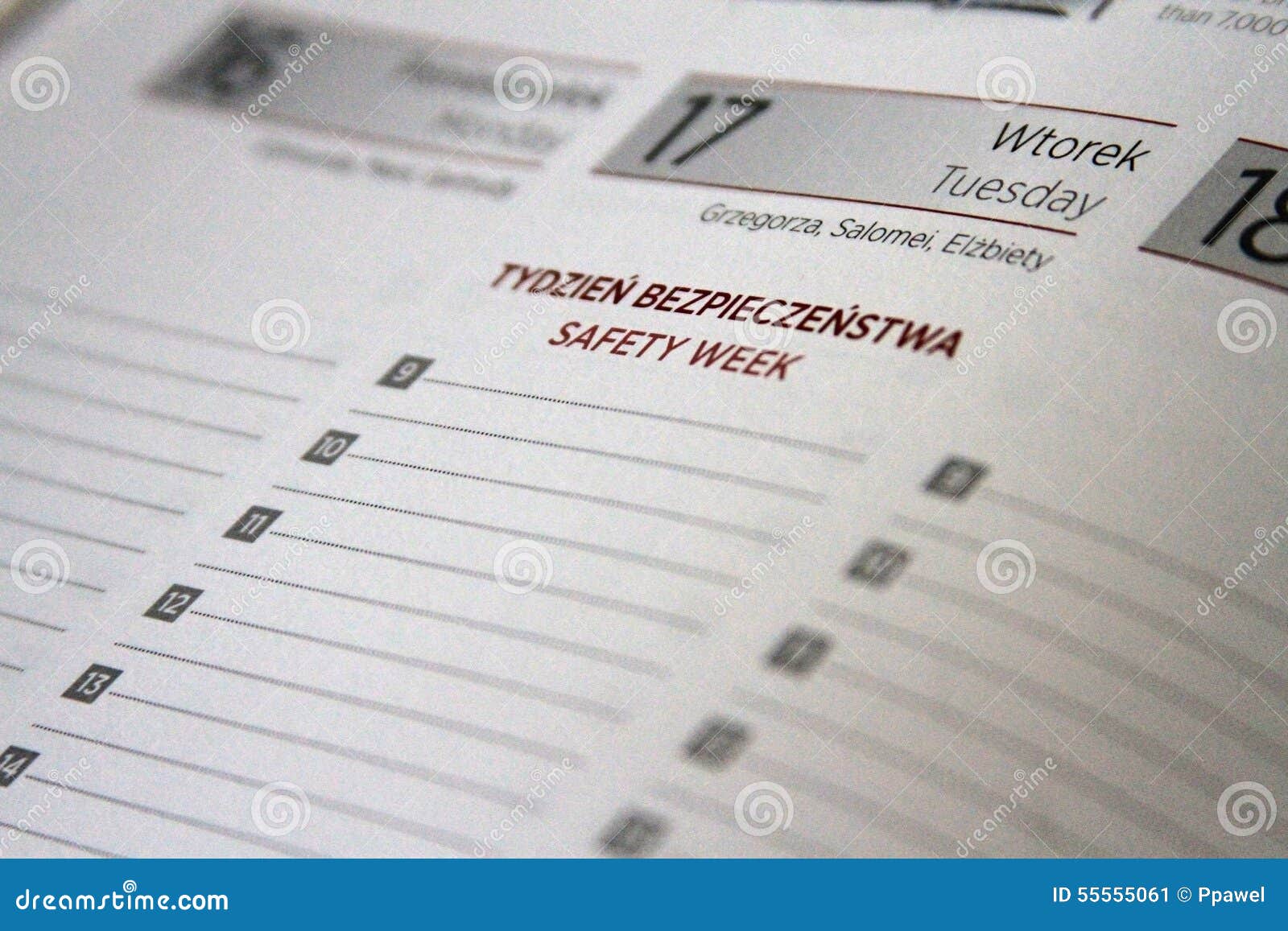 Safety week stock image. Image of card, dziea, month - 55555061