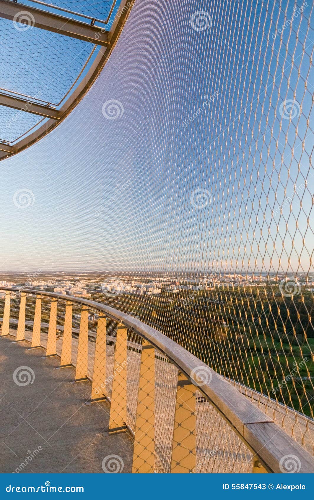 Safety Wire Protection Glass Windows With Dilapidated Concrete Frames ...