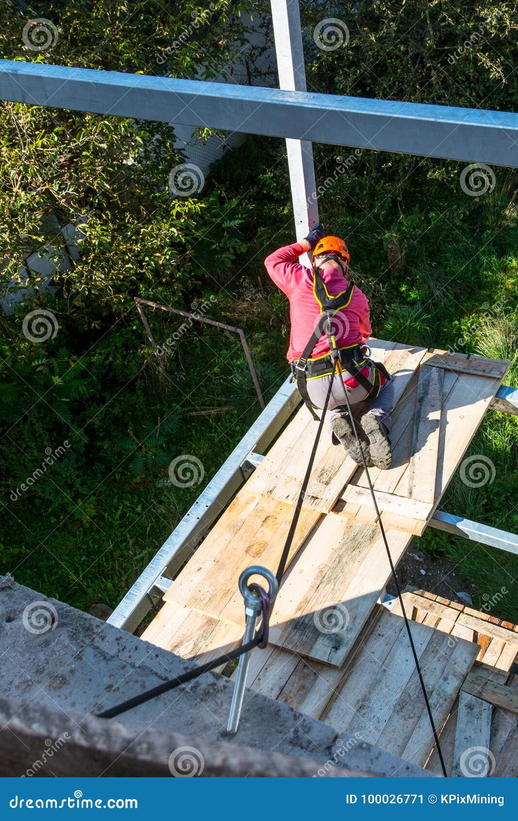 Safety of Work at Heights on Construction Editorial Photo - Image of ...