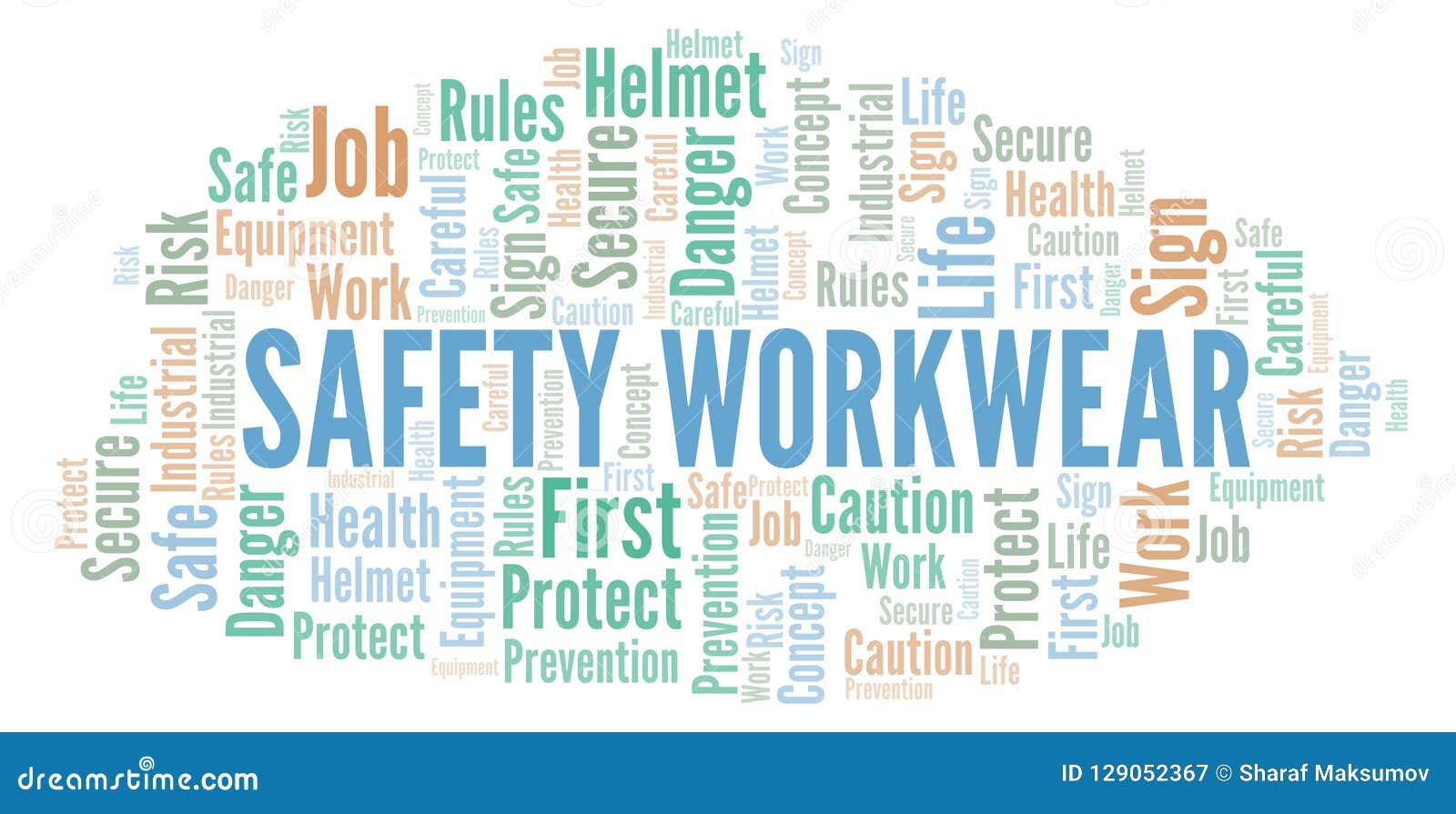 Safety Workwear Word Cloud. Stock Illustration - Illustration of ...