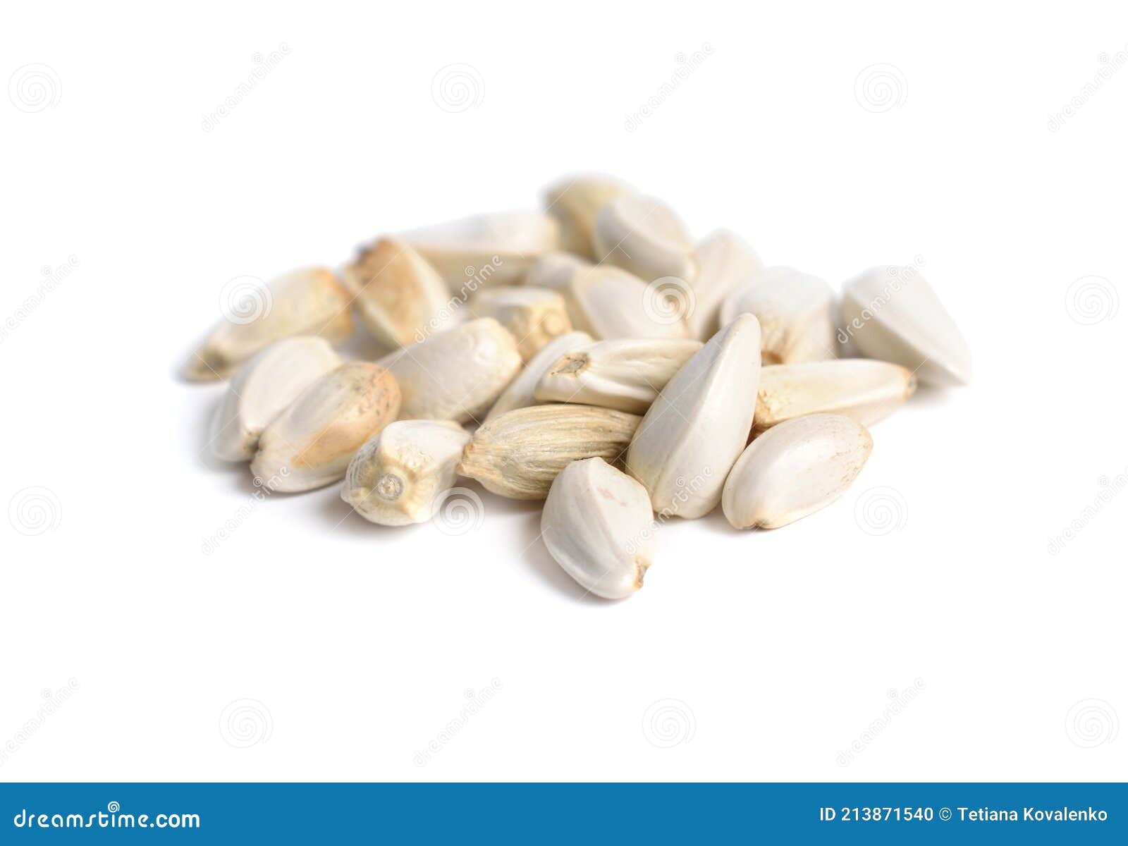 Safflower Or Carthamus Tinctorius Seeds. Isolated On White Background ...