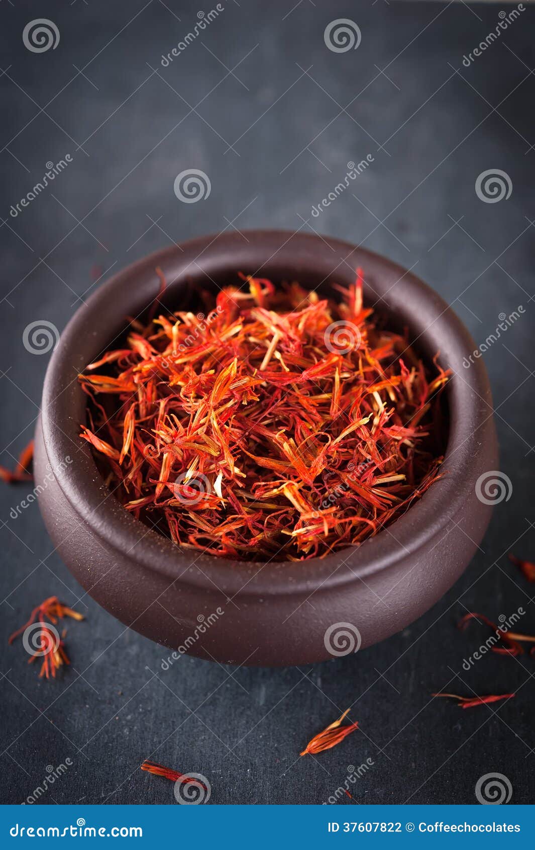 Safflower or thistle dye stock photo. Image of natural - 37607822