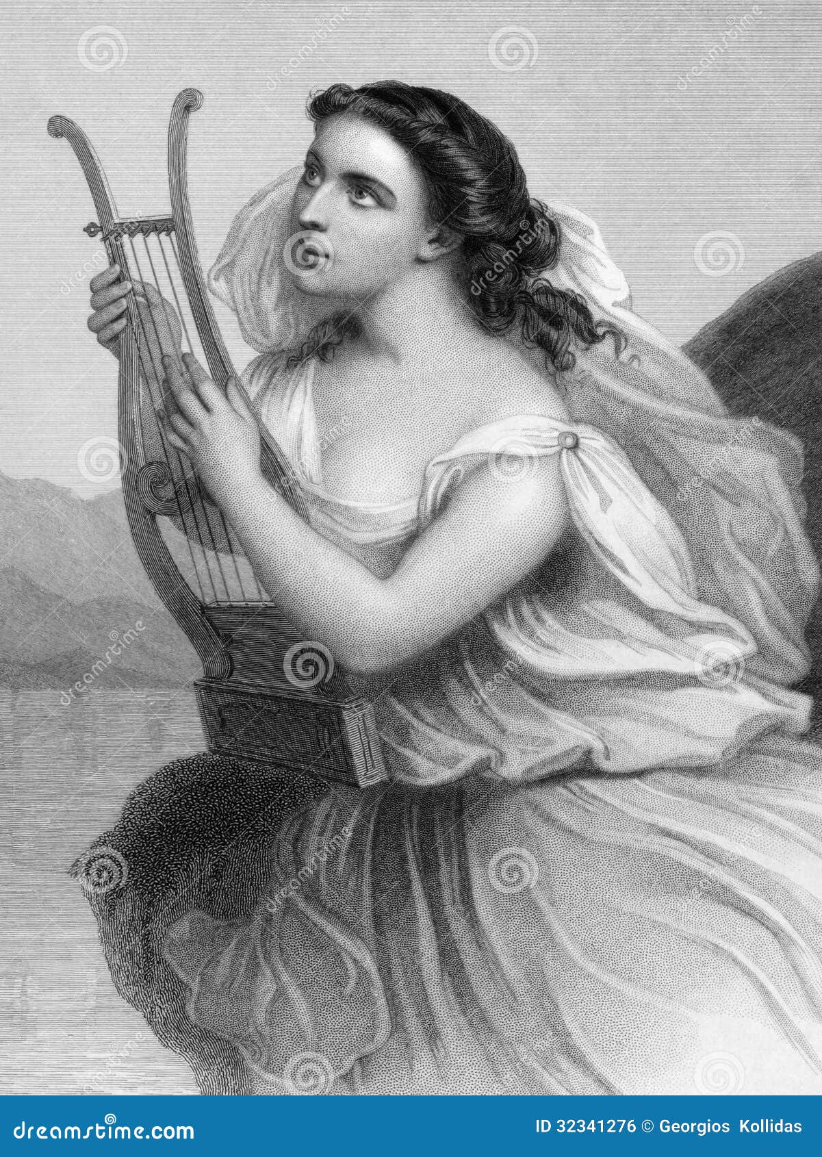 Saffo fotografia editoriale. Immagine di ritratto, storico - 32341276