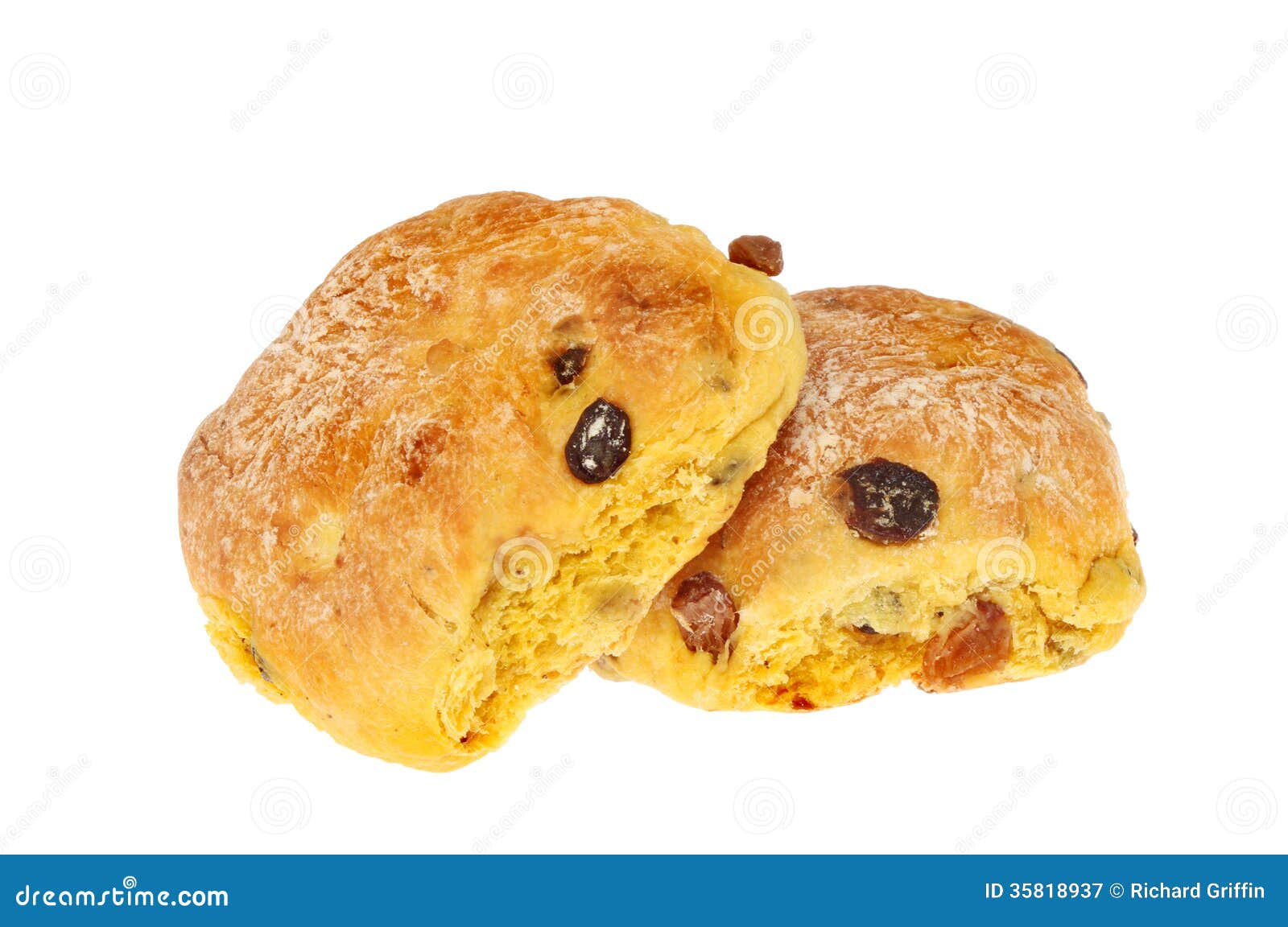 Saffron buns stock image. Image of saffron, sultana, yellow - 35818937