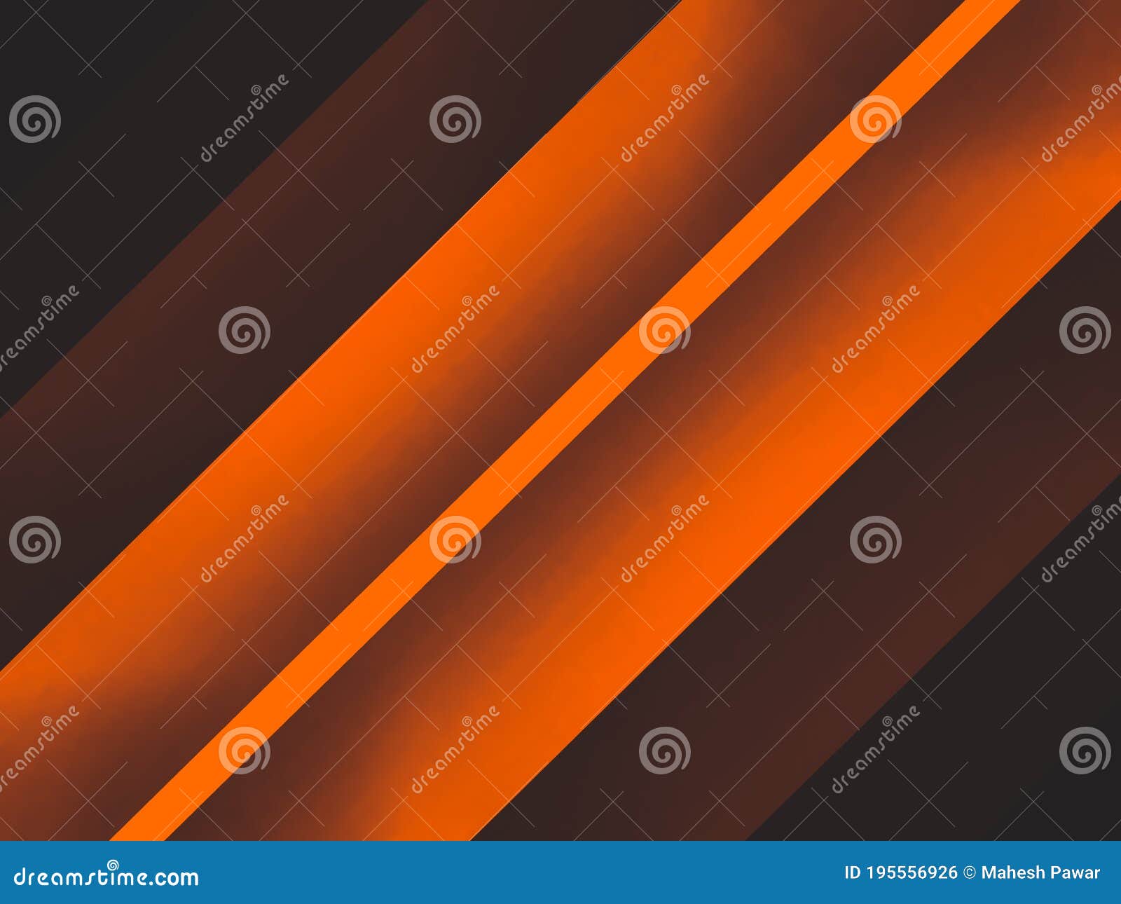Saffron Color 3d Illustration Stripe Pattern Orange Colour with Brown ...