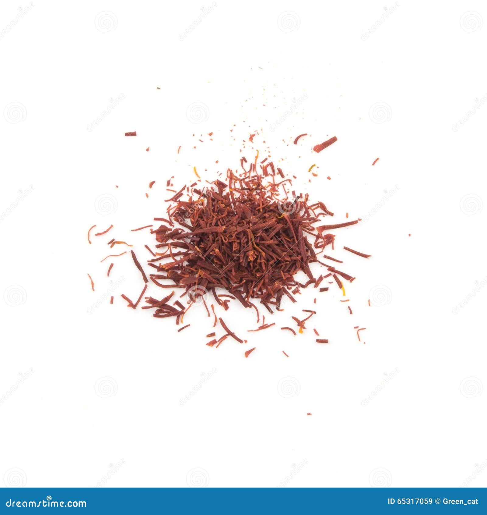 Saffron - Dried Pistils, for Cooking on White Stock Image - Image of ...
