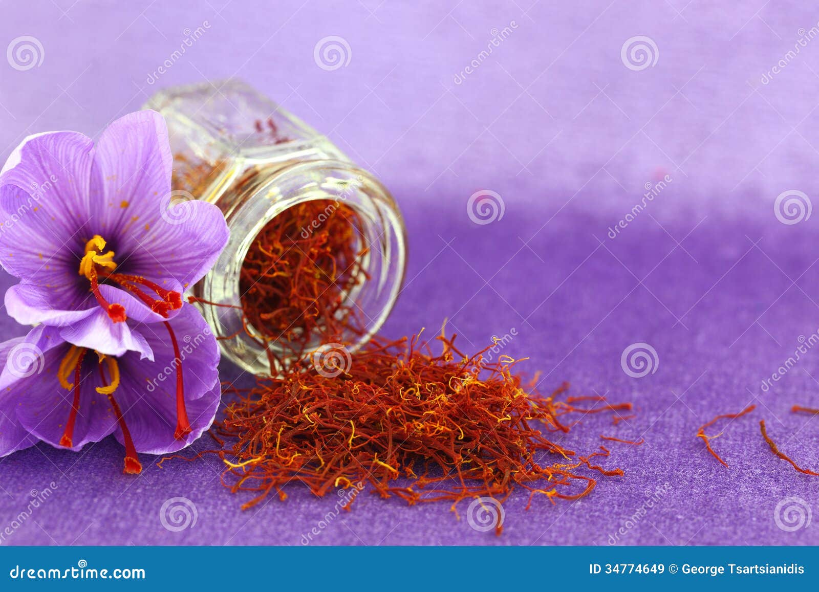 Saffron flowers stock image. Image of saffron, food, flower - 34774649
