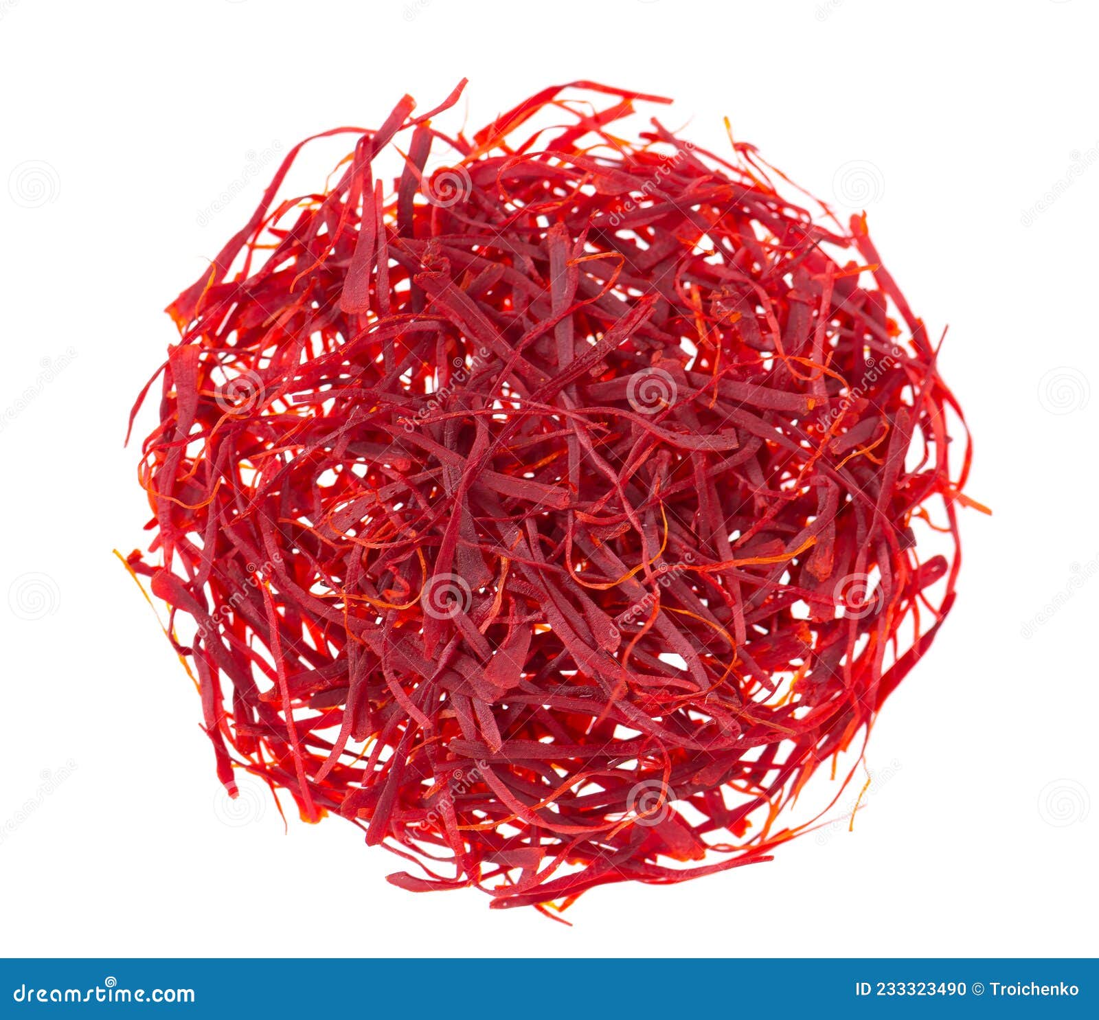Saffron Isolated on White Background. Natural Dry Saffron Threads, from ...