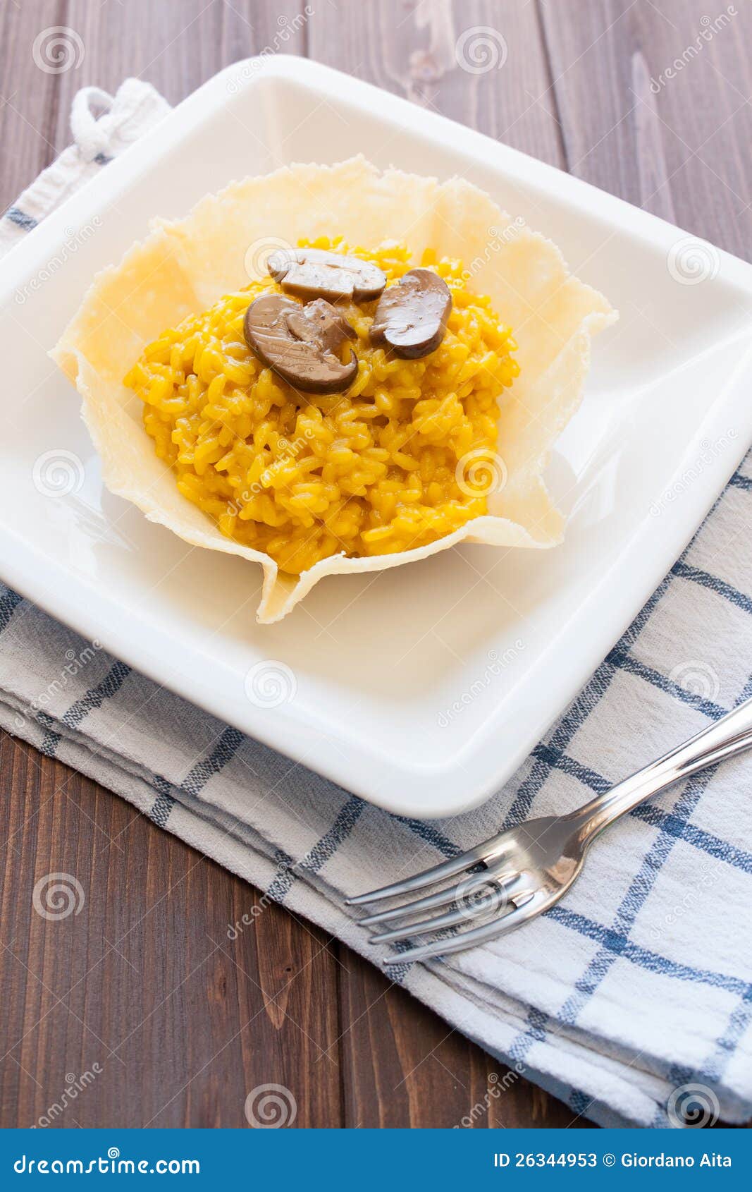 Saffron and Mushroom Risotto Stock Image - Image of gourmet, restaurant ...