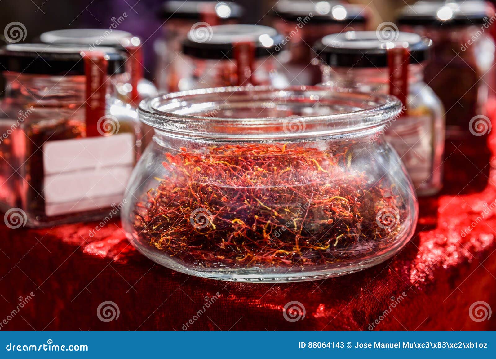 Saffron Red Strands Ready for Consumption Stock Image - Image of ...