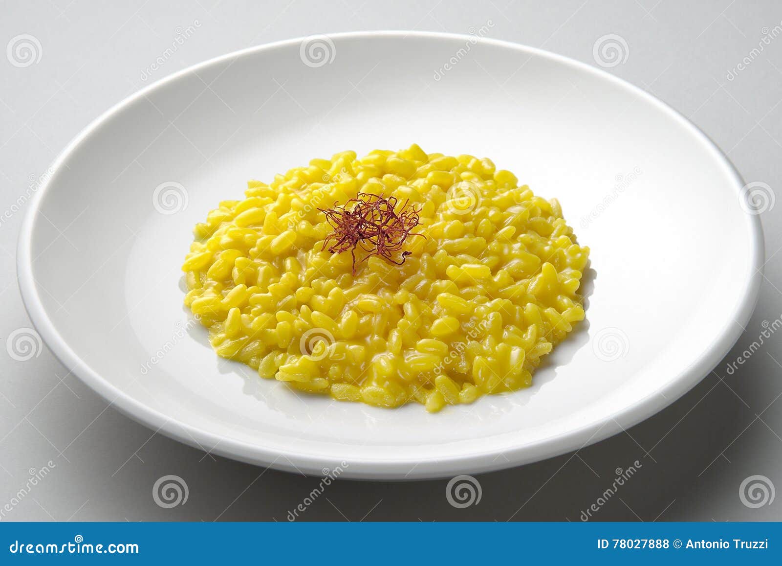 Saffron risotto dish stock photo. Image of prepared, italy - 78027888