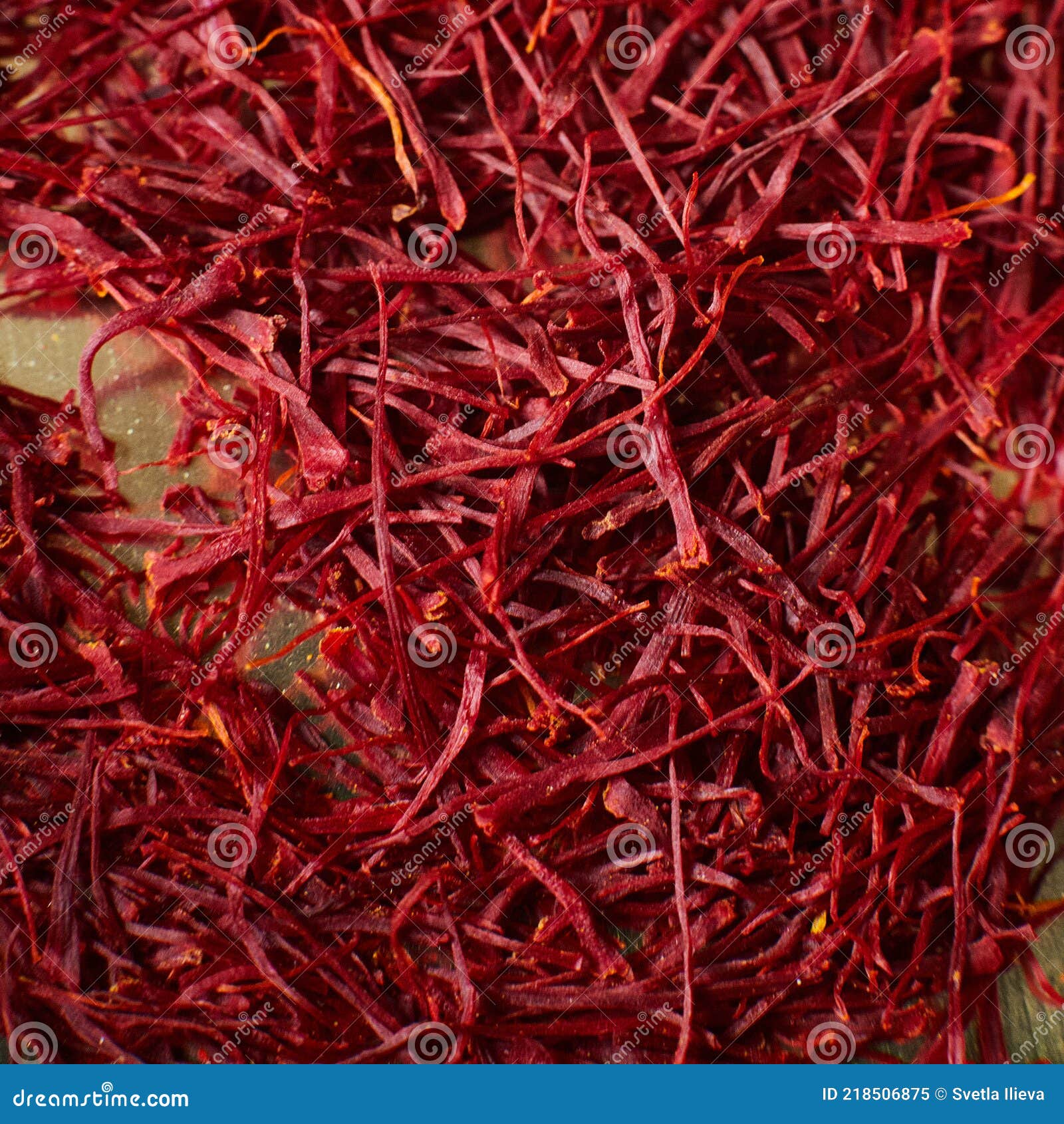 Saffron spice close-up stock image. Image of frame, threads - 218506875