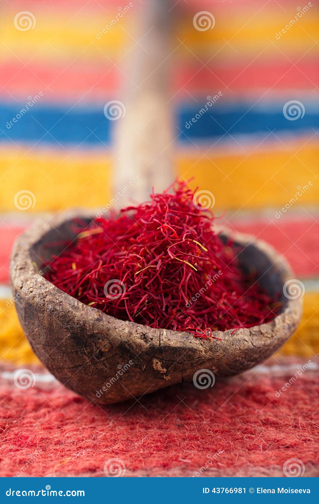 Saffron Spice in Morocco Souk, Closeup Stock Image - Image of shafran ...