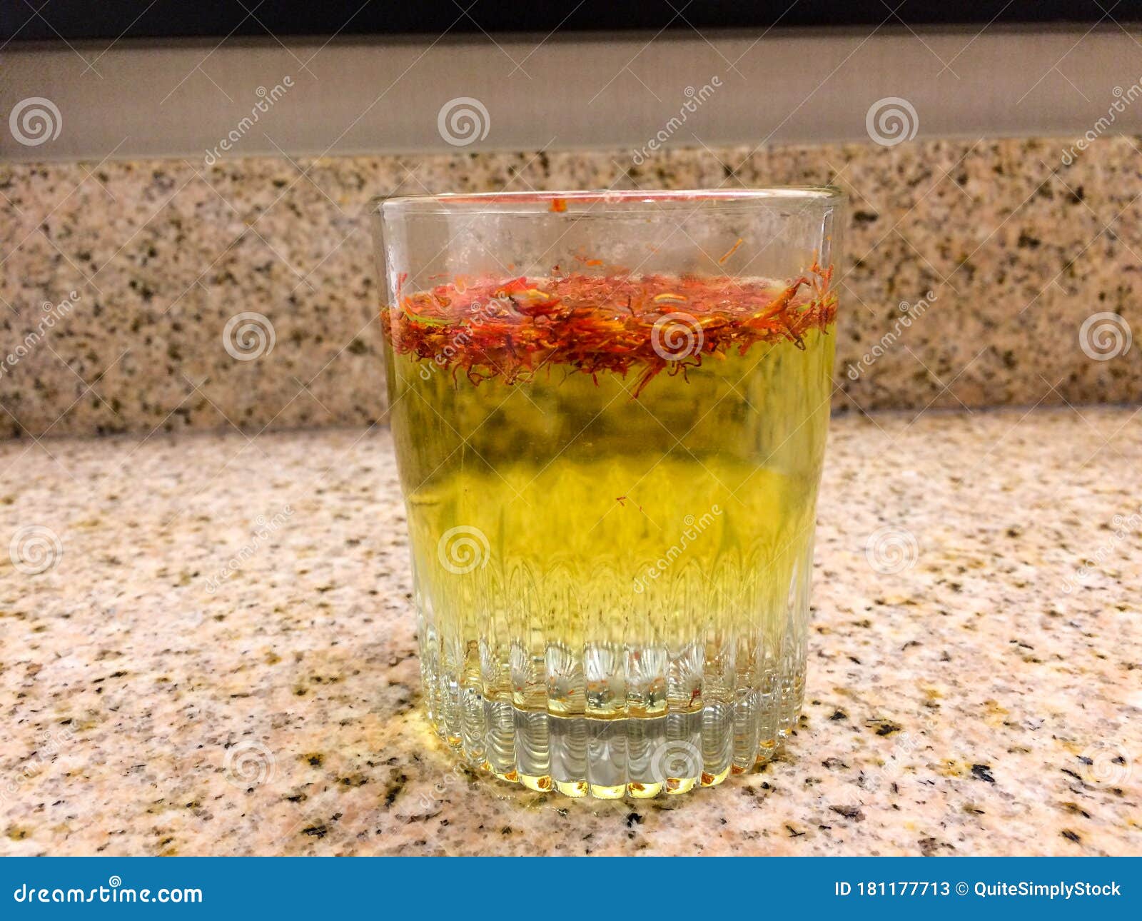 Saffron in water stock image. Image of dried, curry - 181177713