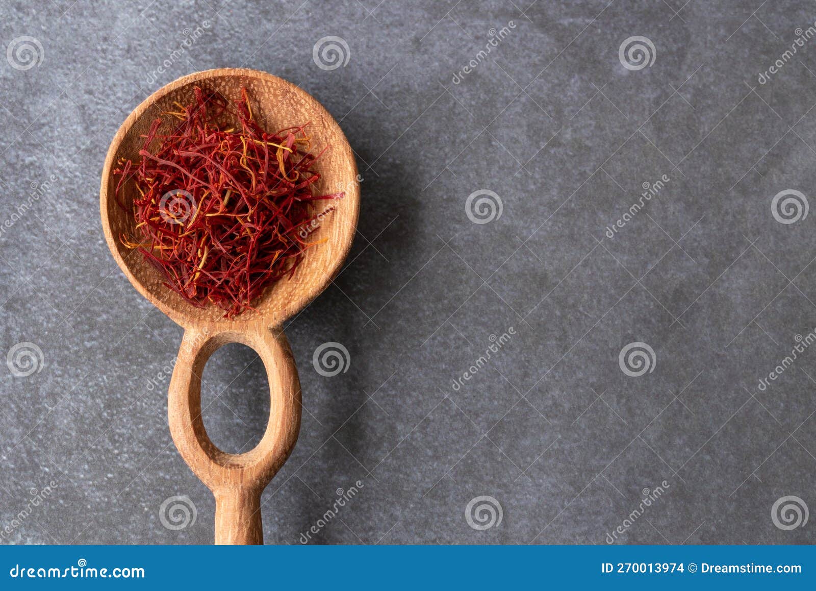 Saffron on a Wood Spoon stock photo. Image of spoon - 270013974