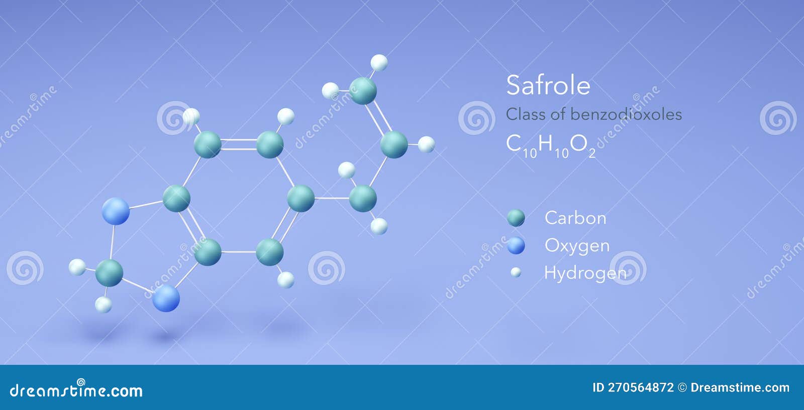 Safrole Molecule, Molecular Structures, Mdma, 3d Model, Structural ...
