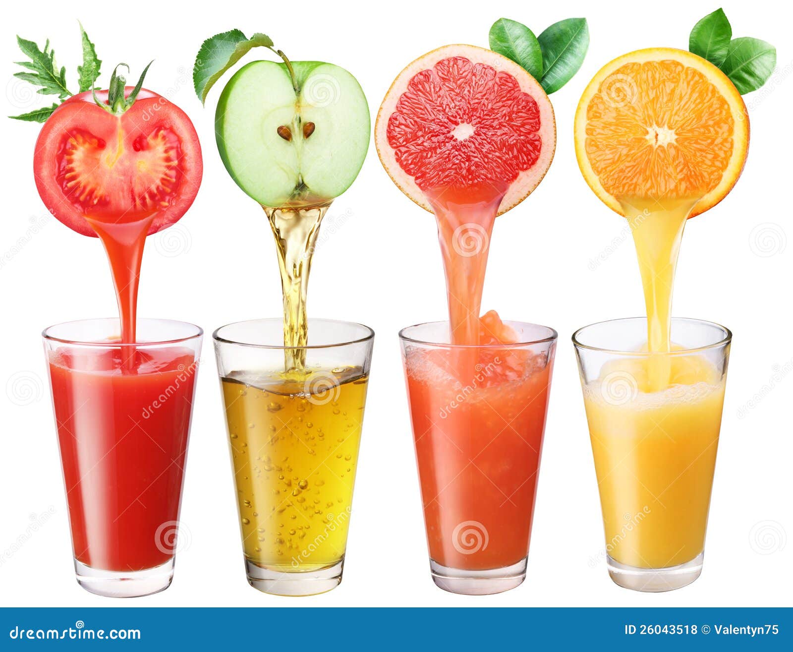 Saft, Der in Das Glas Fließt. Stockfoto - Bild von zitrusfrucht ...