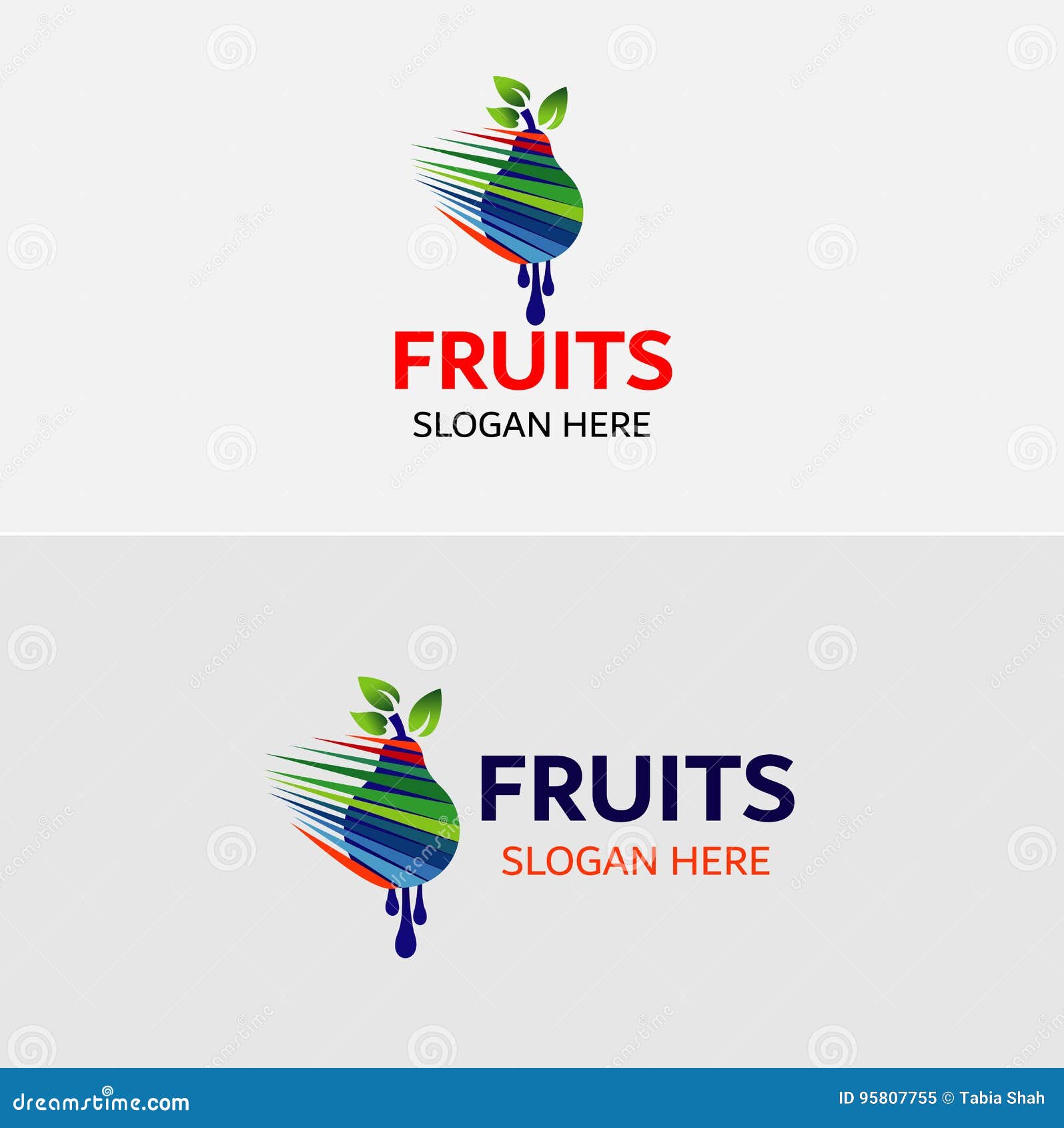 Saftiger Frucht-Vektor Logo Template Vektor Abbildung - Illustration ...