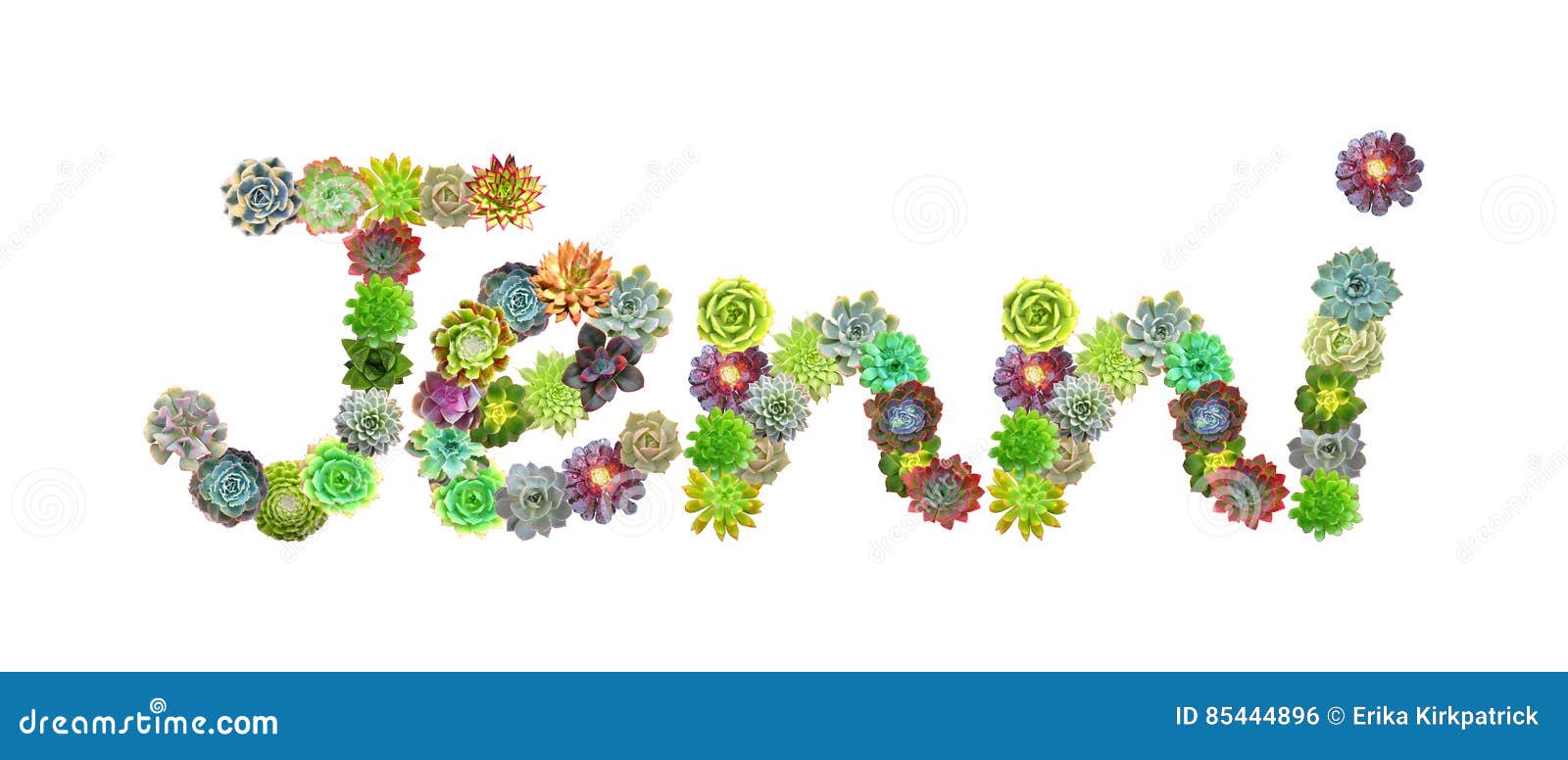 Saftiger Name Jenni stock abbildung. Illustration von karte - 85444896