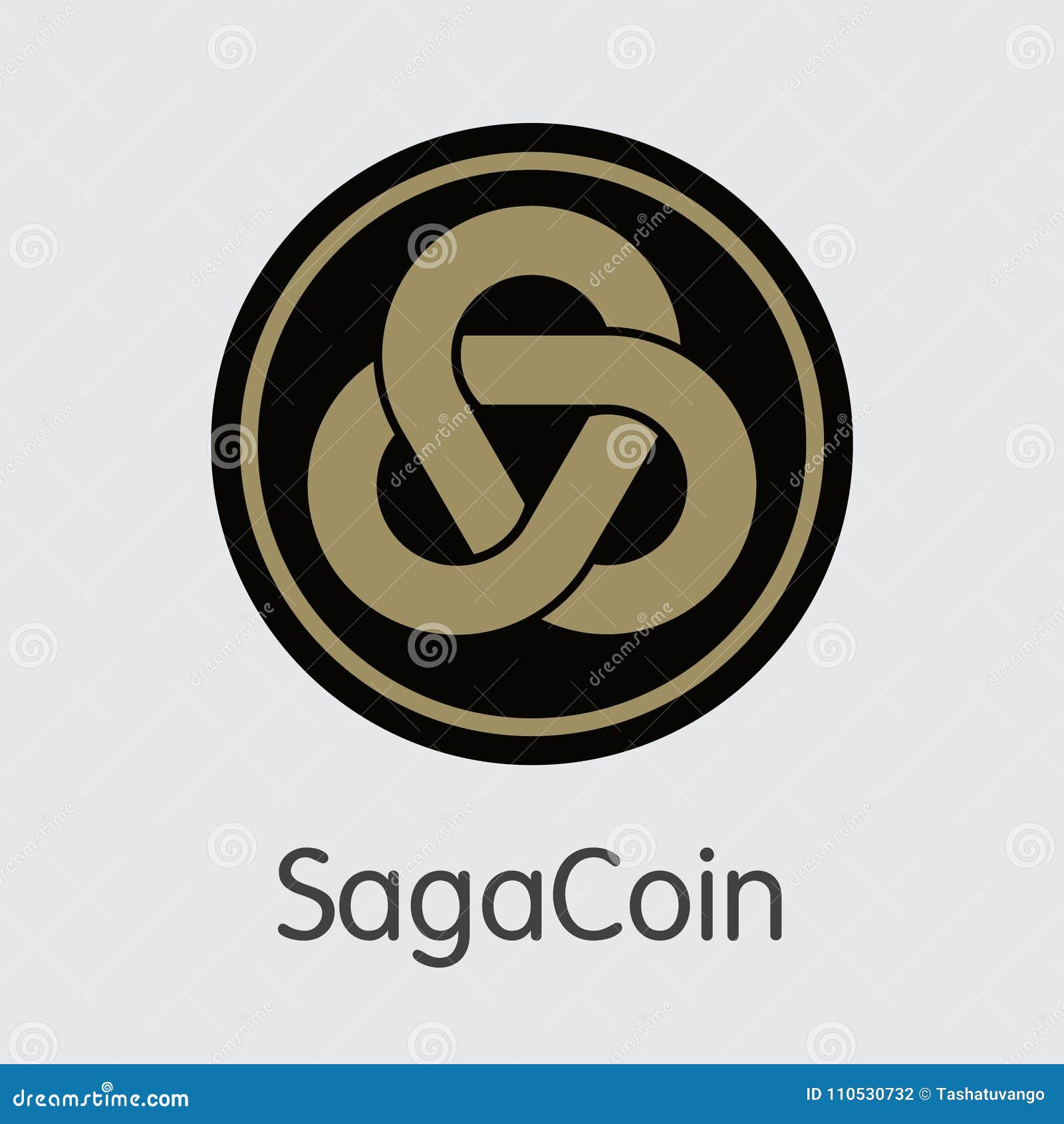 Sagacoin - Blockchain Cryptocurrency Logo. Stock Vector - Illustration ...