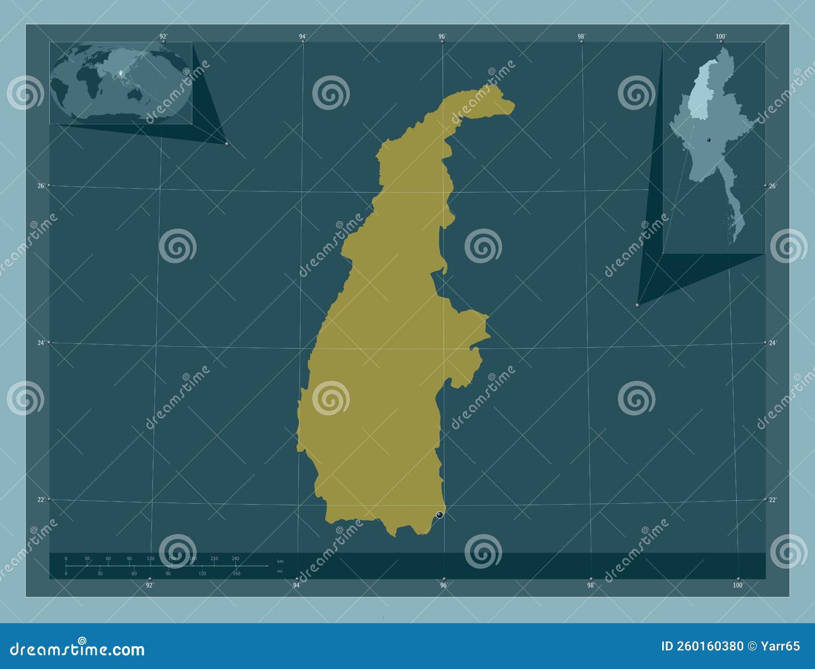 Sagaing, Myanmar. Solid. Capital Stock Illustration - Illustration of ...