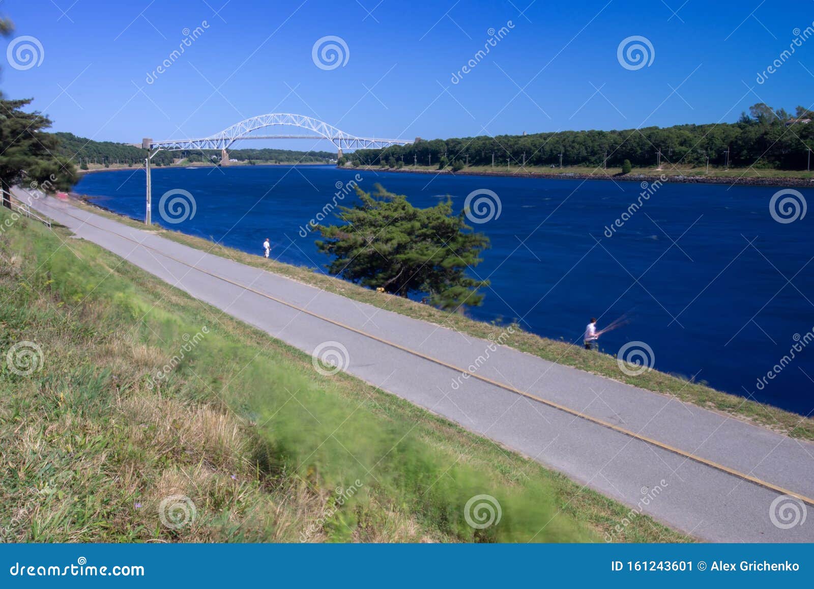 Sagamore Bridge Across the Cape Cod Canal Stock Image - Image of ...