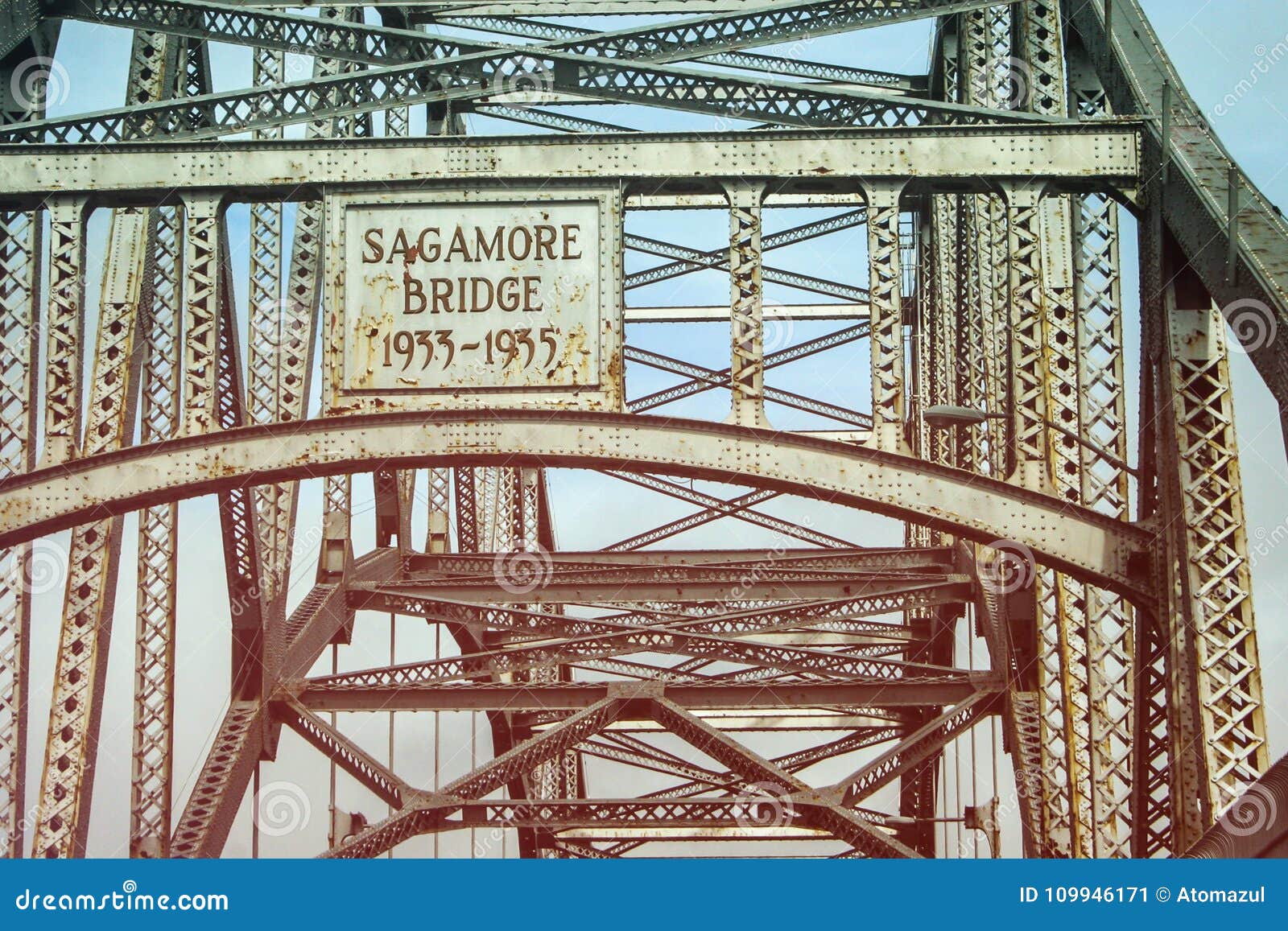 Sagamore Bridge a Cape Cod immagine stock. Immagine di struttura ...