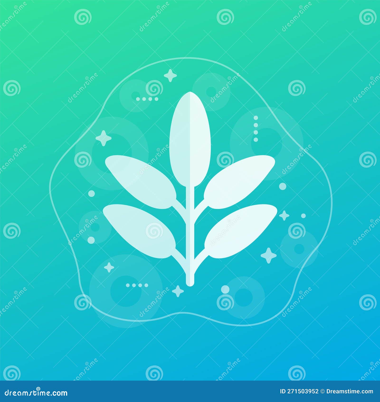 Sage Herb Icon, Vector Design Stock Vector - Illustration of aromatic ...