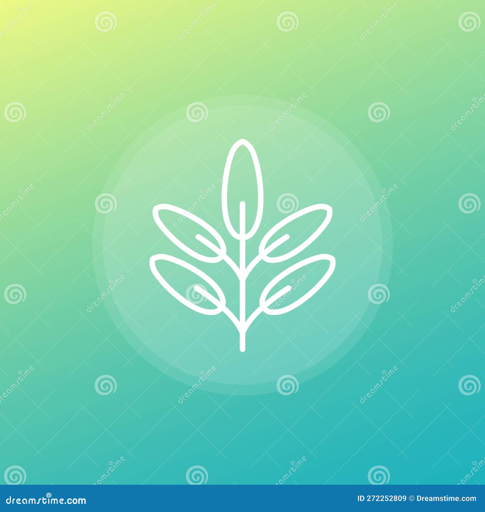 Sage Herb Icon Cartoon Vector. Leaf Plant | CartoonDealer.com #279286690
