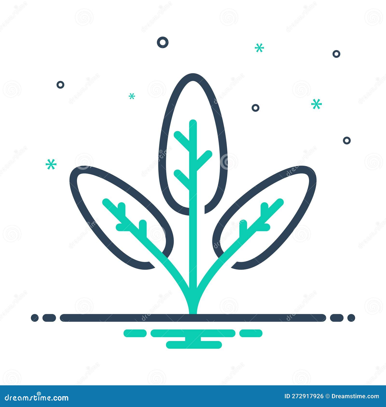 Mix Icon for Sage, Leaf and Vegetables Stock Vector - Illustration of ...