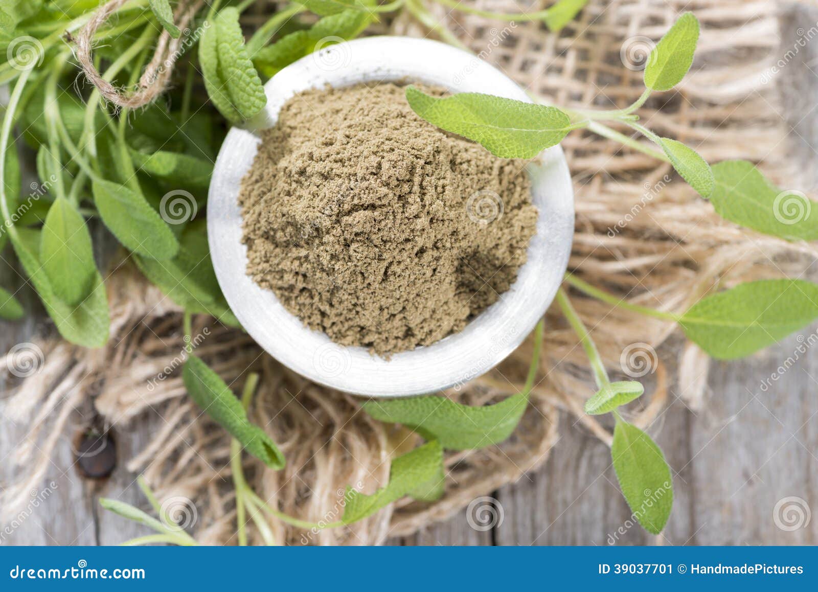 Sage Powder stock image. Image of herbal, portion, italian - 39037701