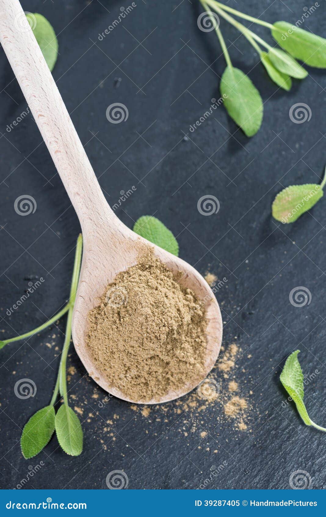 Sage Powder stock image. Image of natural, nature, bunch - 39287405