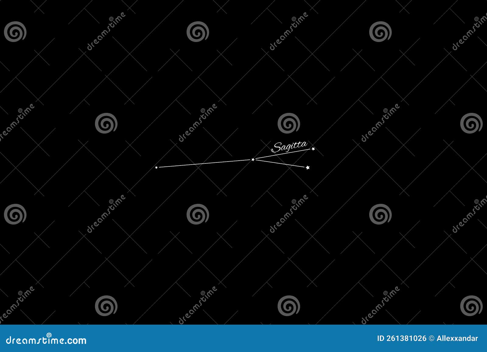 Sagitta Constellation, Cluster of Stars, Arrow Constellation Stock ...