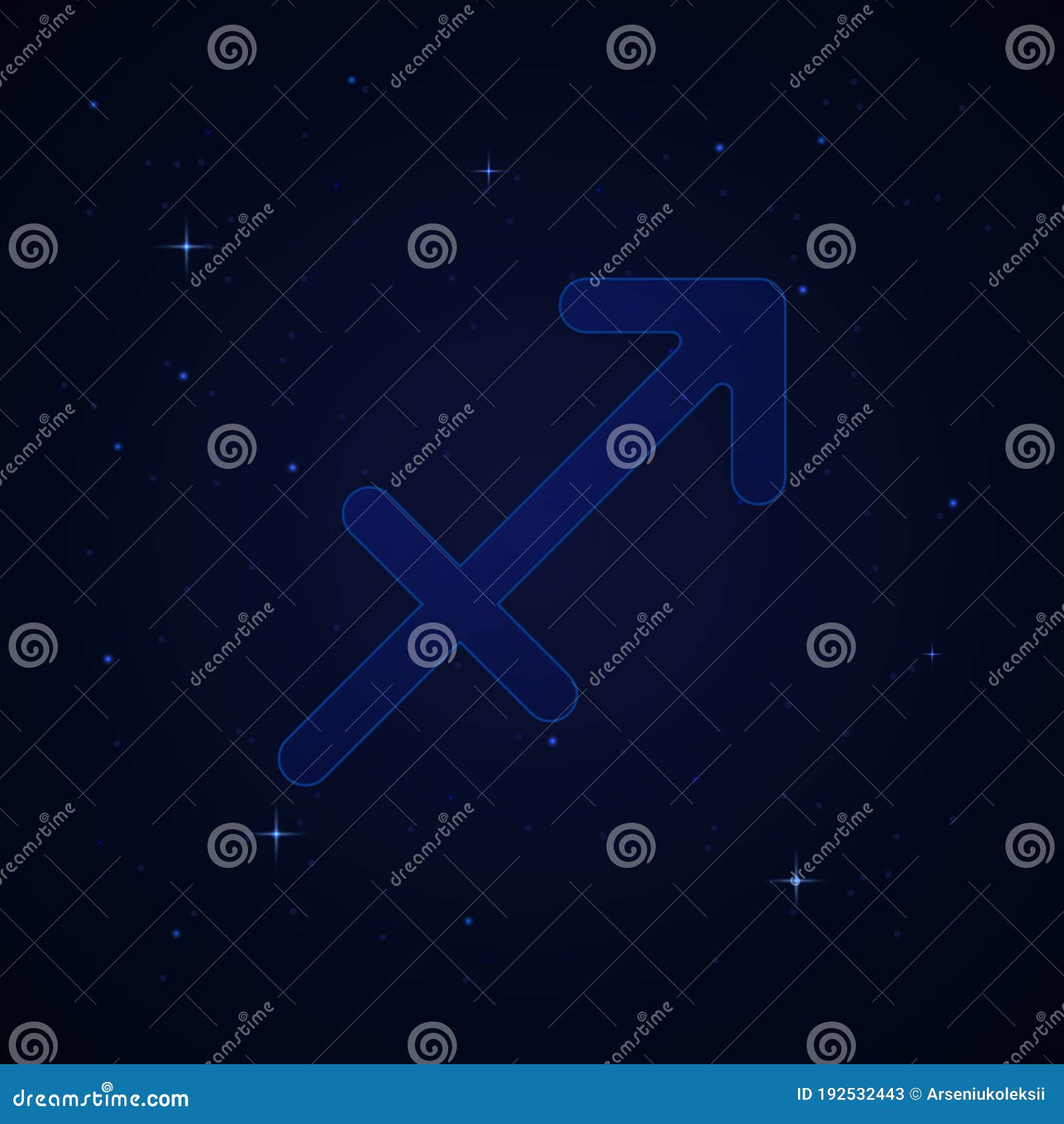 Sagittarius, the Archer Zodiac Sign Stock Vector - Illustration of ...