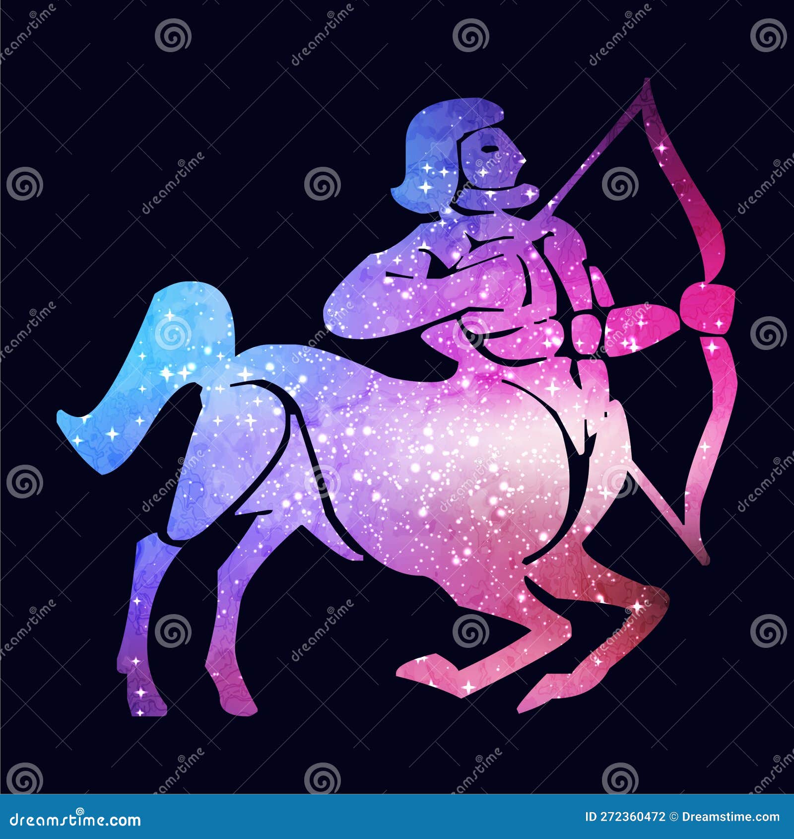 Sagittarius (Centaur the Archer) Zodiac Sign Stock Vector ...