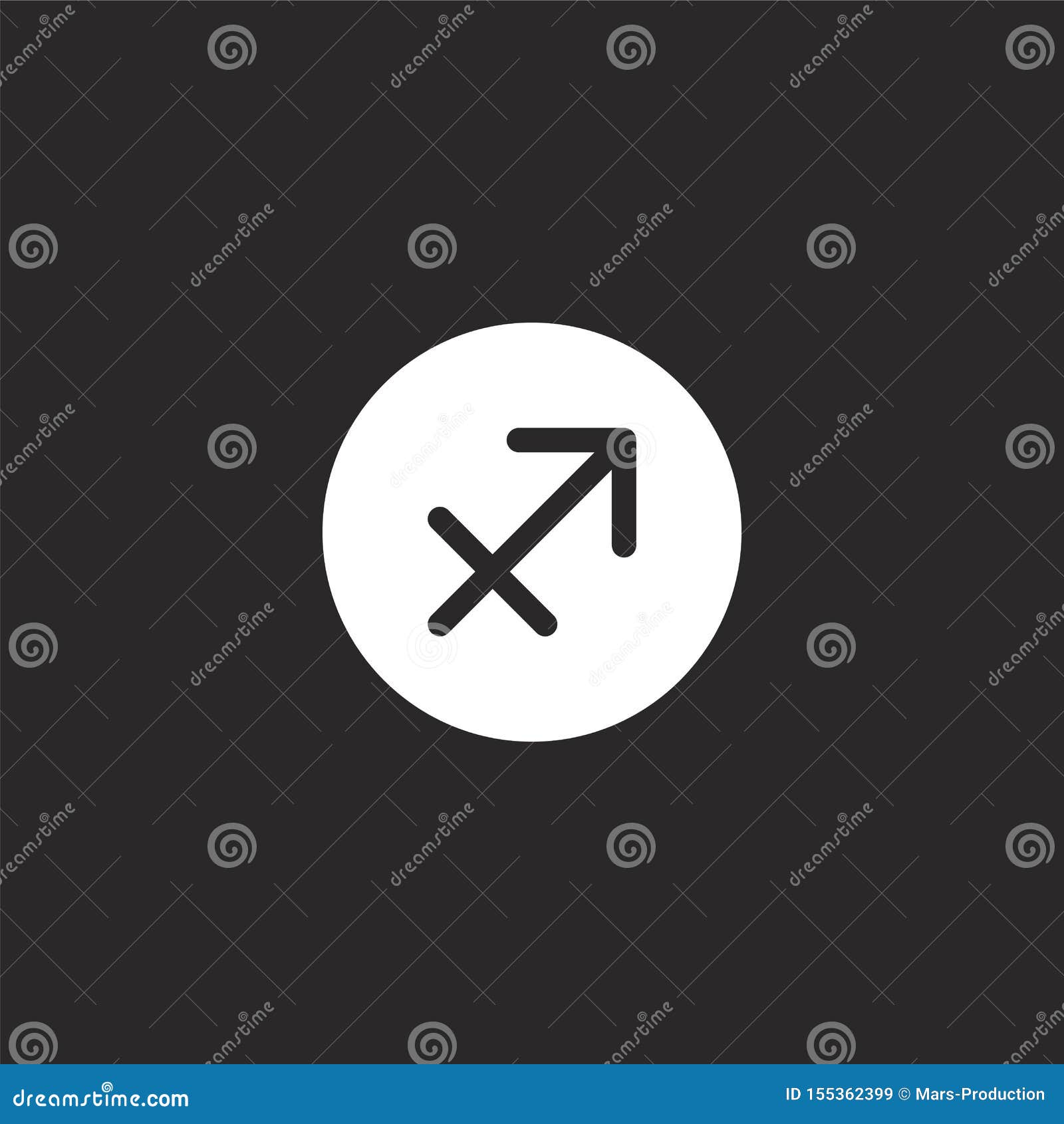 Sagittarius Icon. Filled Sagittarius Icon for Website Design and Mobile ...