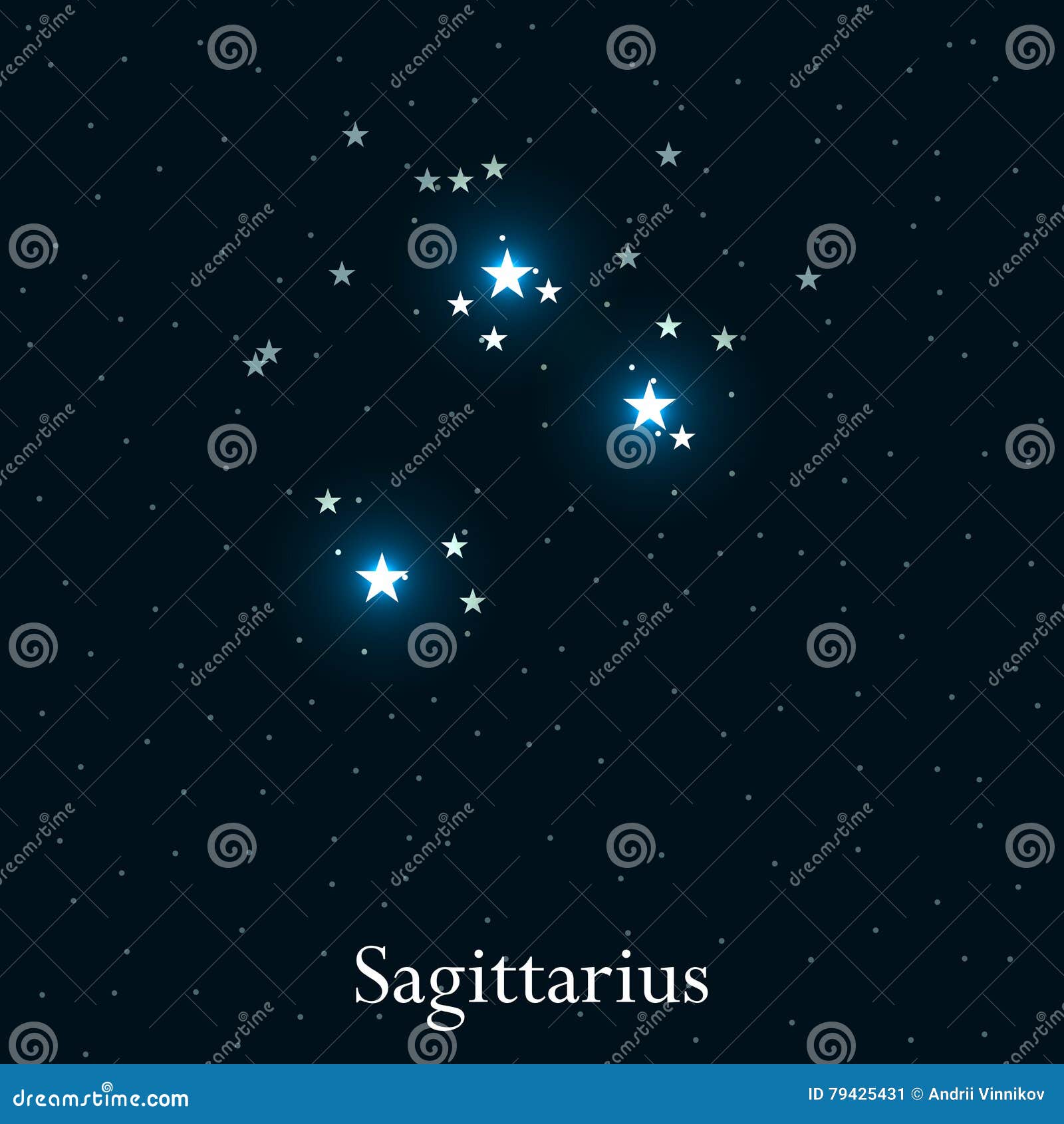 Sagittarius Zodiac Sign. Bright Stars in the Cosmos. Constellation ... Sagittarius Zodiac Sign. Bright Stars in the Cosmos. Constellation ...