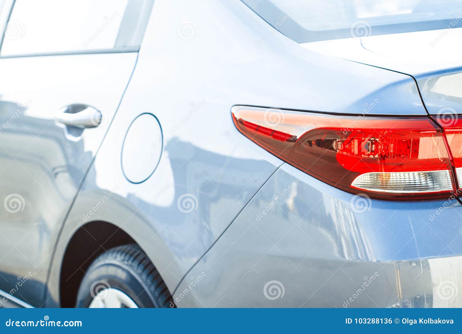 Sagnay car tail light wet stock photo. Image of outdoors - 103288136