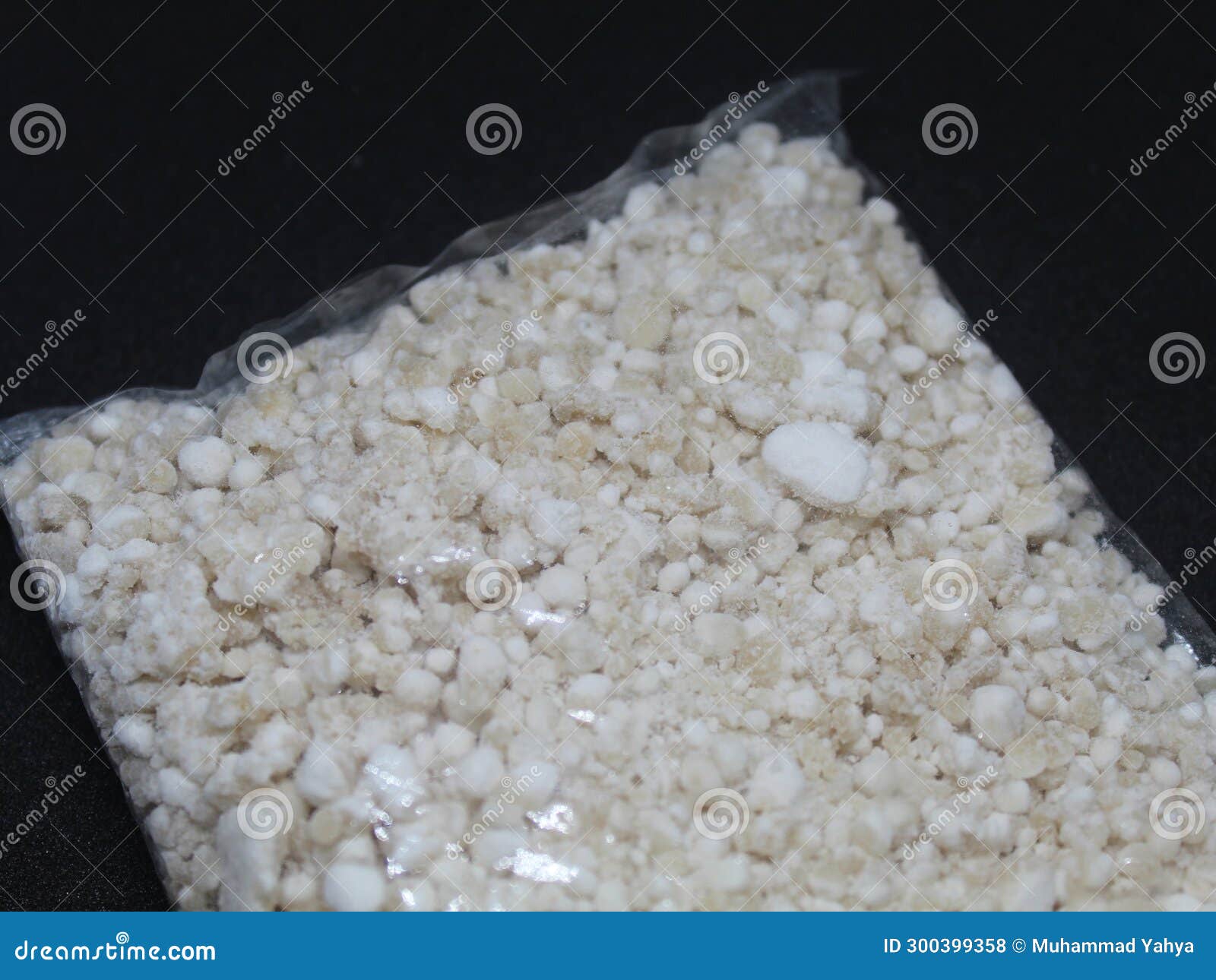 Sago Granules in Plastic Packaging Stock Photo - Image of dish, milk ...
