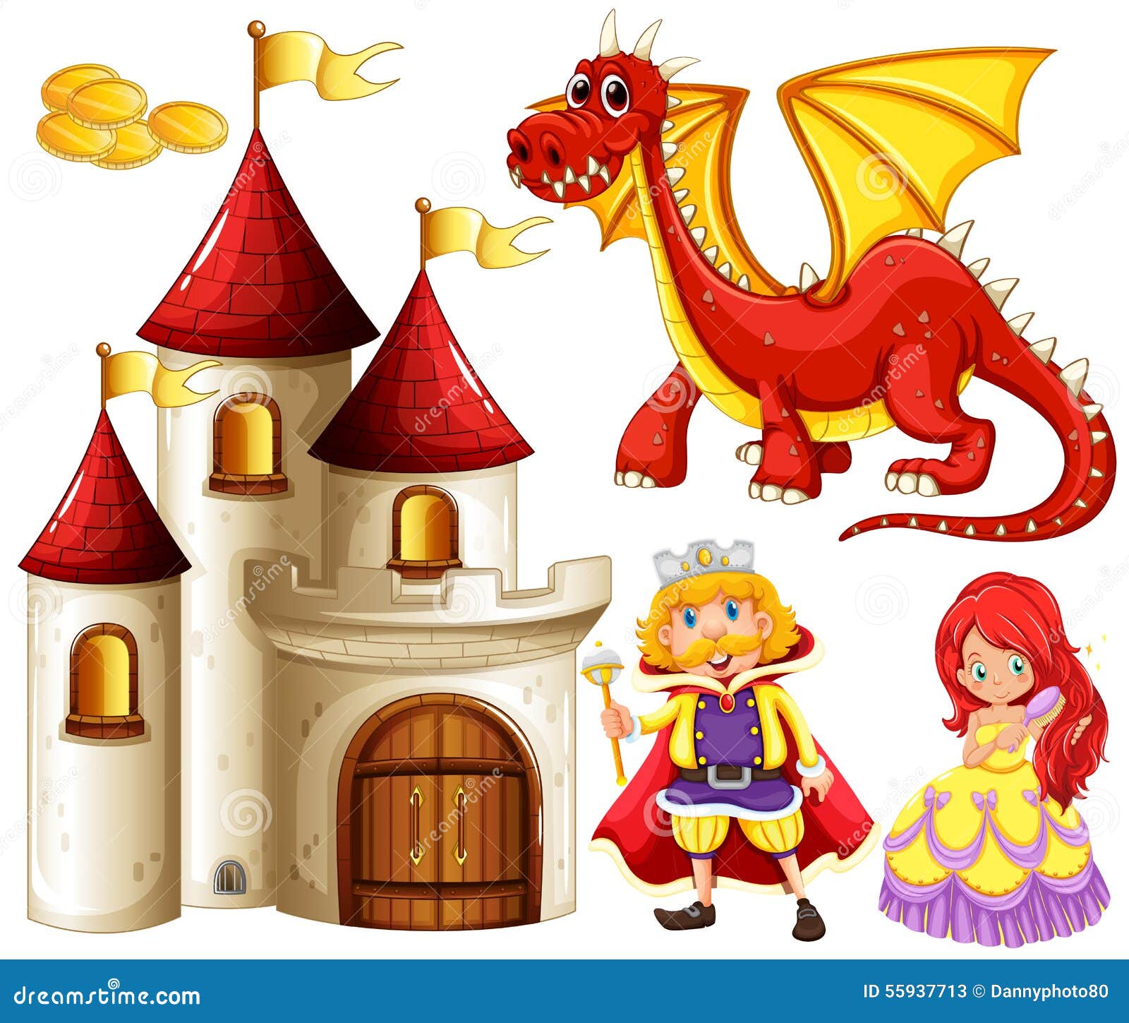 Sagor vektor illustrationer. Illustration av gulligt - 55937713