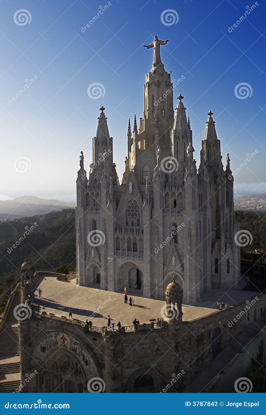 Sagrat cor of barcelona stock photo. Image of religion - 3787842