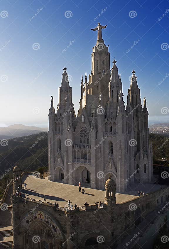Sagrat cor of barcelona stock photo. Image of religion - 3787842