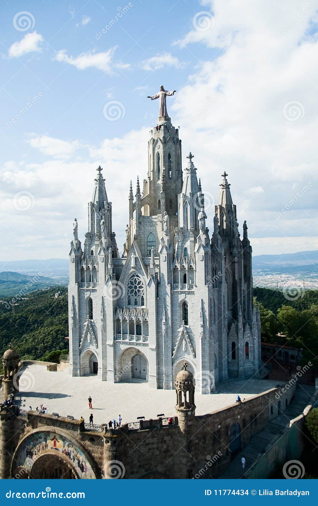 Sagrat Cor, Tibidabo stock photo. Image of catalonia - 11774434