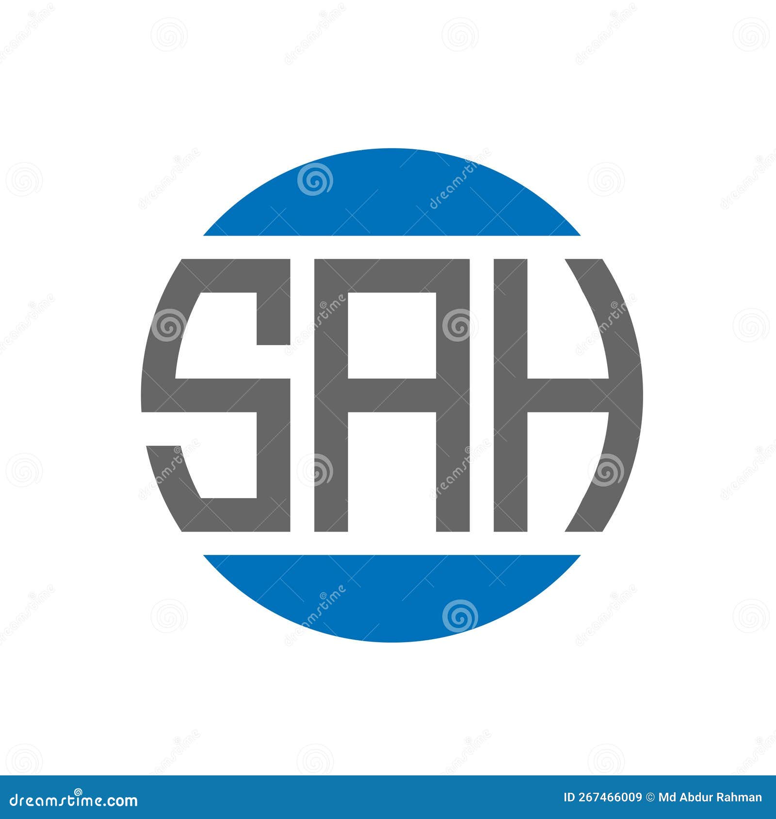 SAH Letter Logo Design On White Background. SAH Creative Initials ...