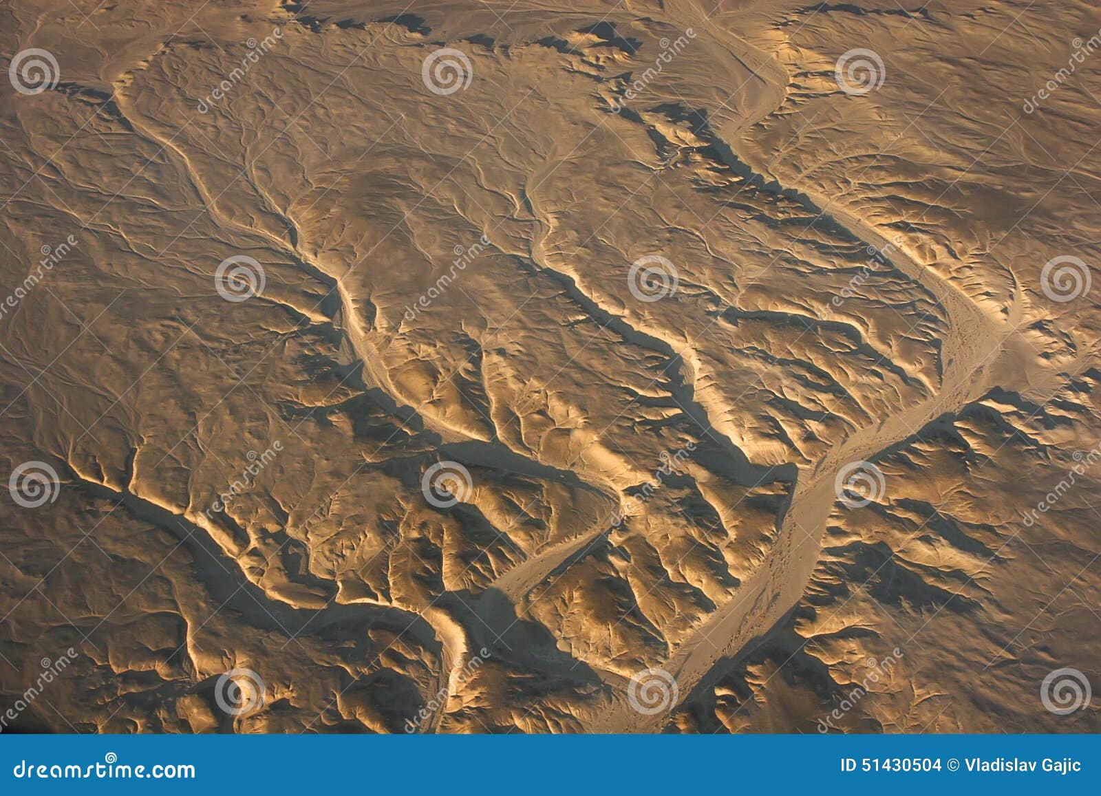 Sahara desert, aerial view stock photo. Image of aerial - 51430504