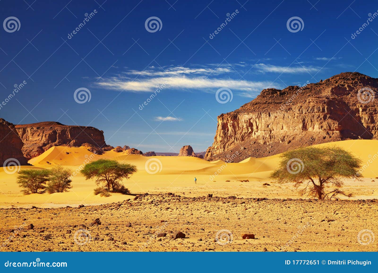 Sahara Desert, Tadrart, Algeria Stock Image - Image of heat, cliff ...
