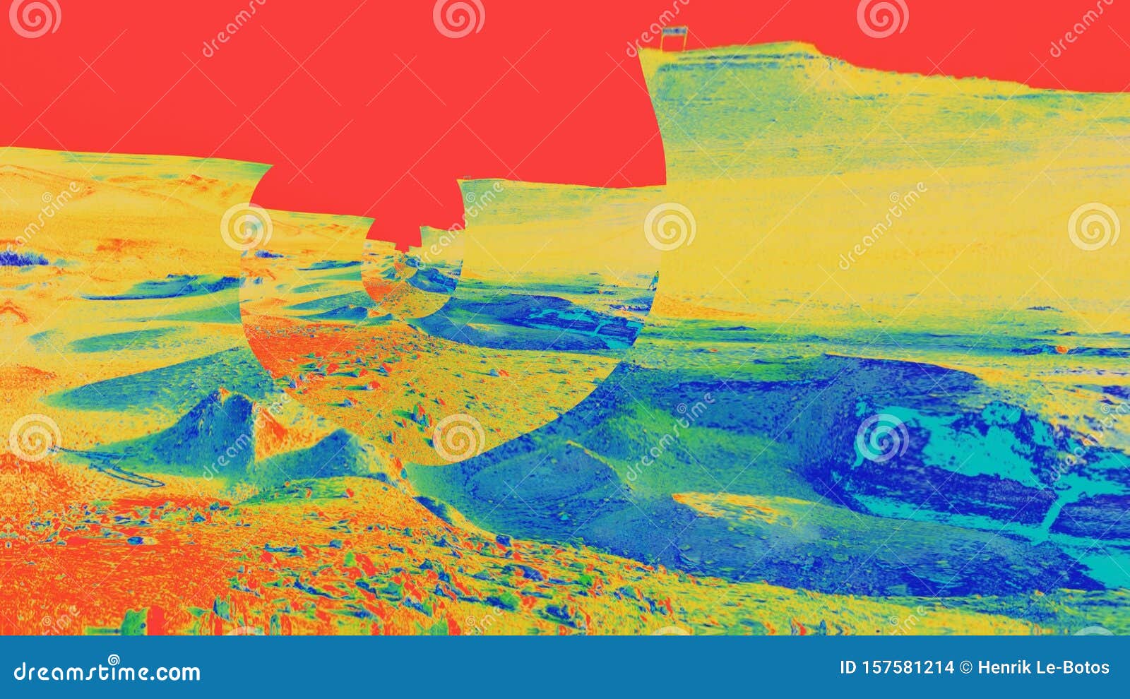 Sahara landscape stock illustration. Illustration of mural - 157581214
