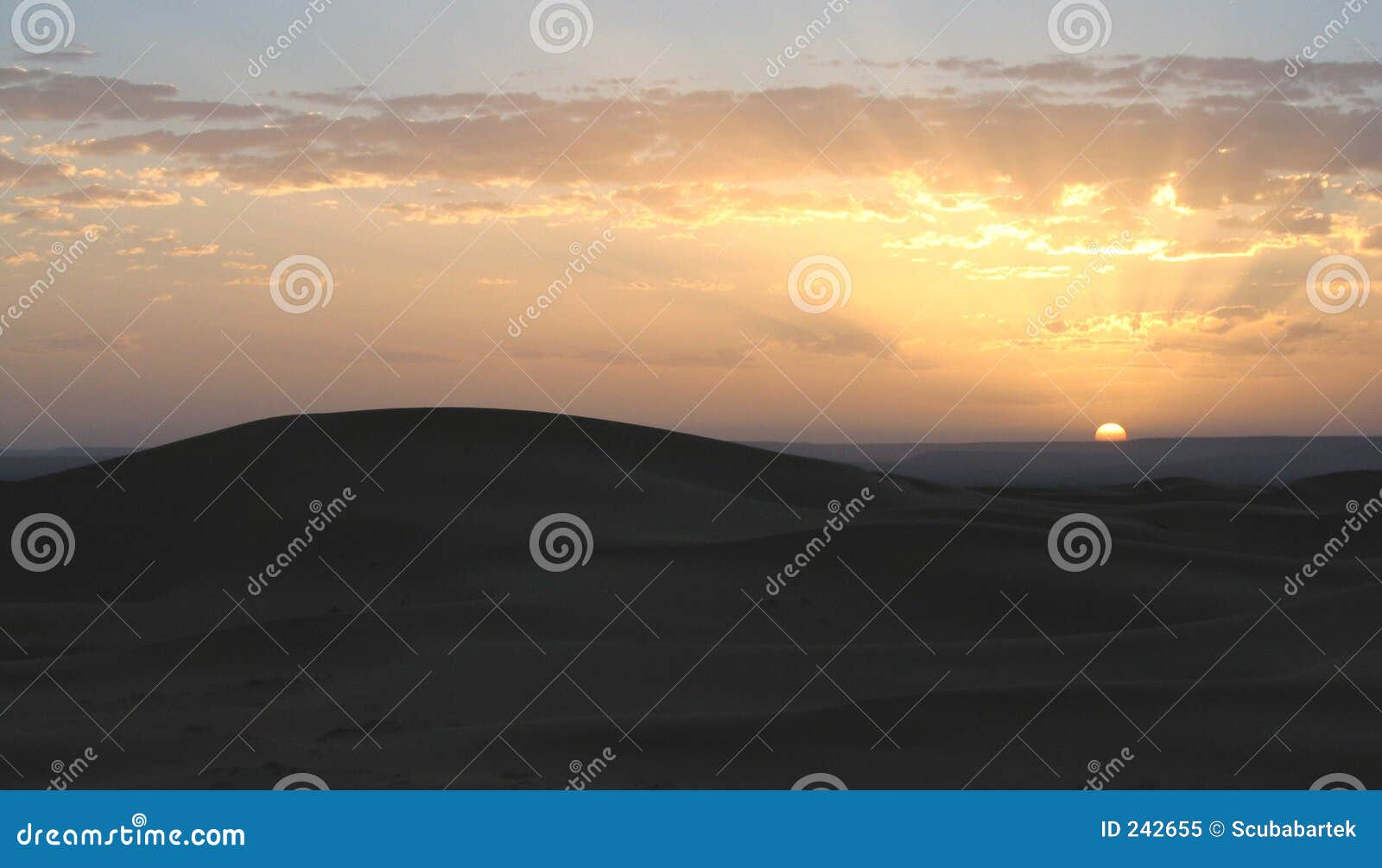 Sahara Sunset stock image. Image of sandstorm, sahara, clouds - 242655