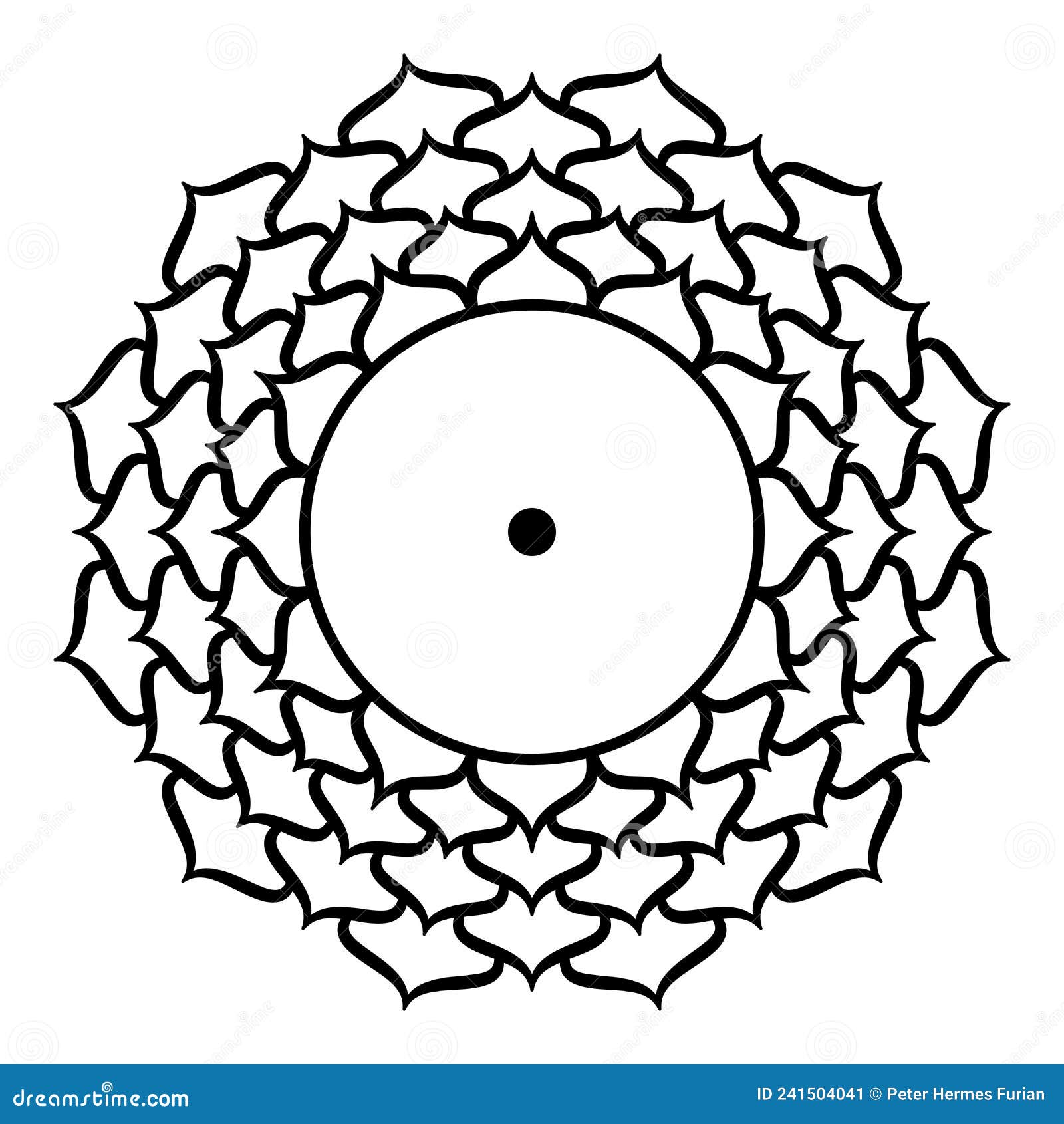 Sahasrara Or Crown Chakra Stock Illustration | CartoonDealer.com #49199380