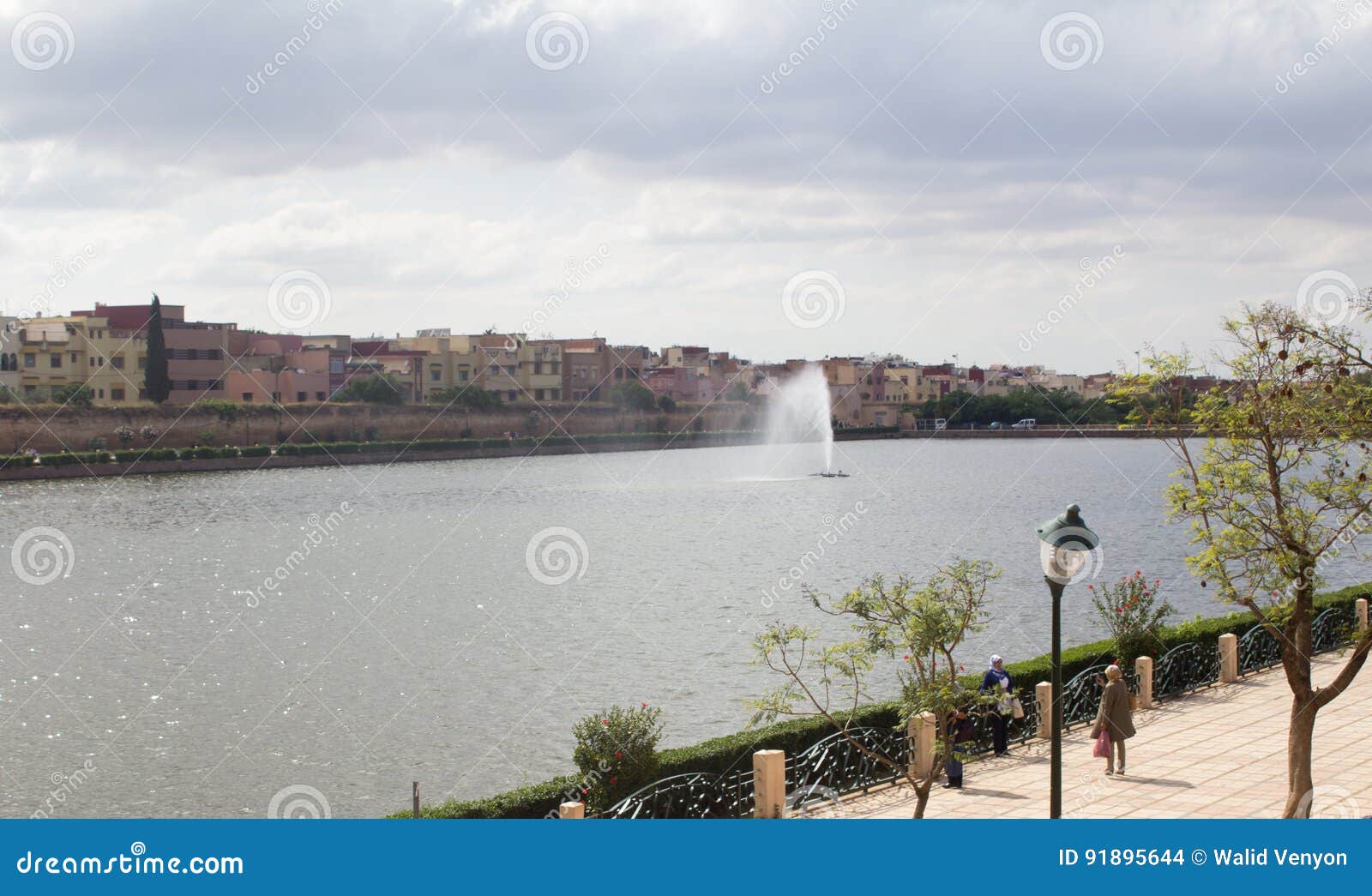 View Of Sahrij Swani Or Bassin Souani (Basin Of The Norias) Lake ...